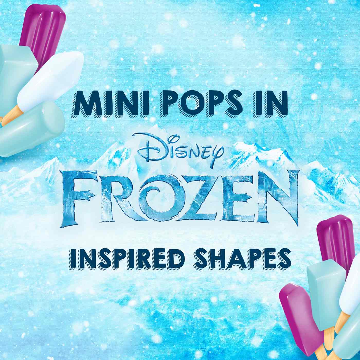 Popsicle Disney Frozen Minis Berry, Cherry and Raspberry Variety - Shop ...