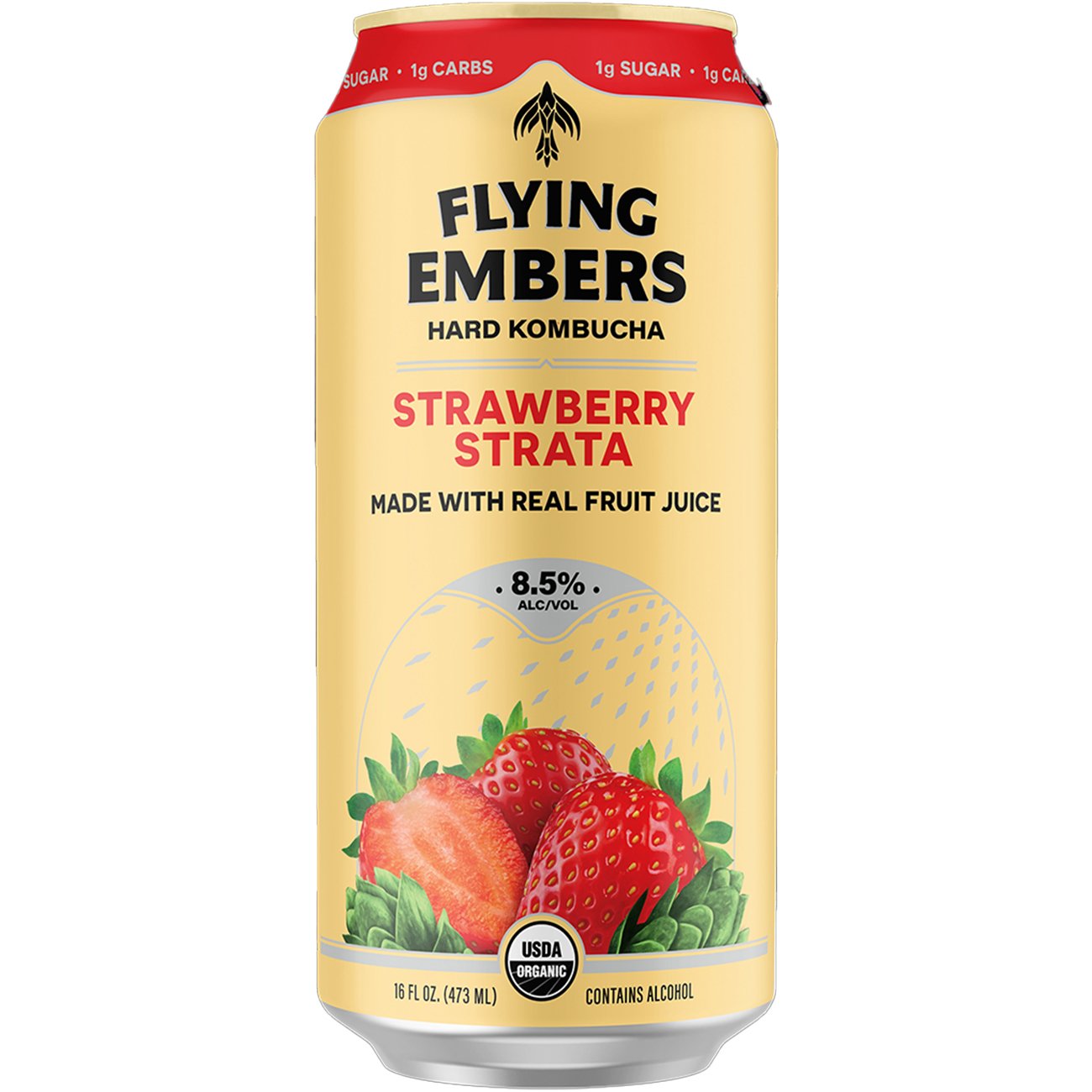 Flying Embers Strawberry Strata Hard Kombucha - Shop Malt beverages & coolers at H-E-B