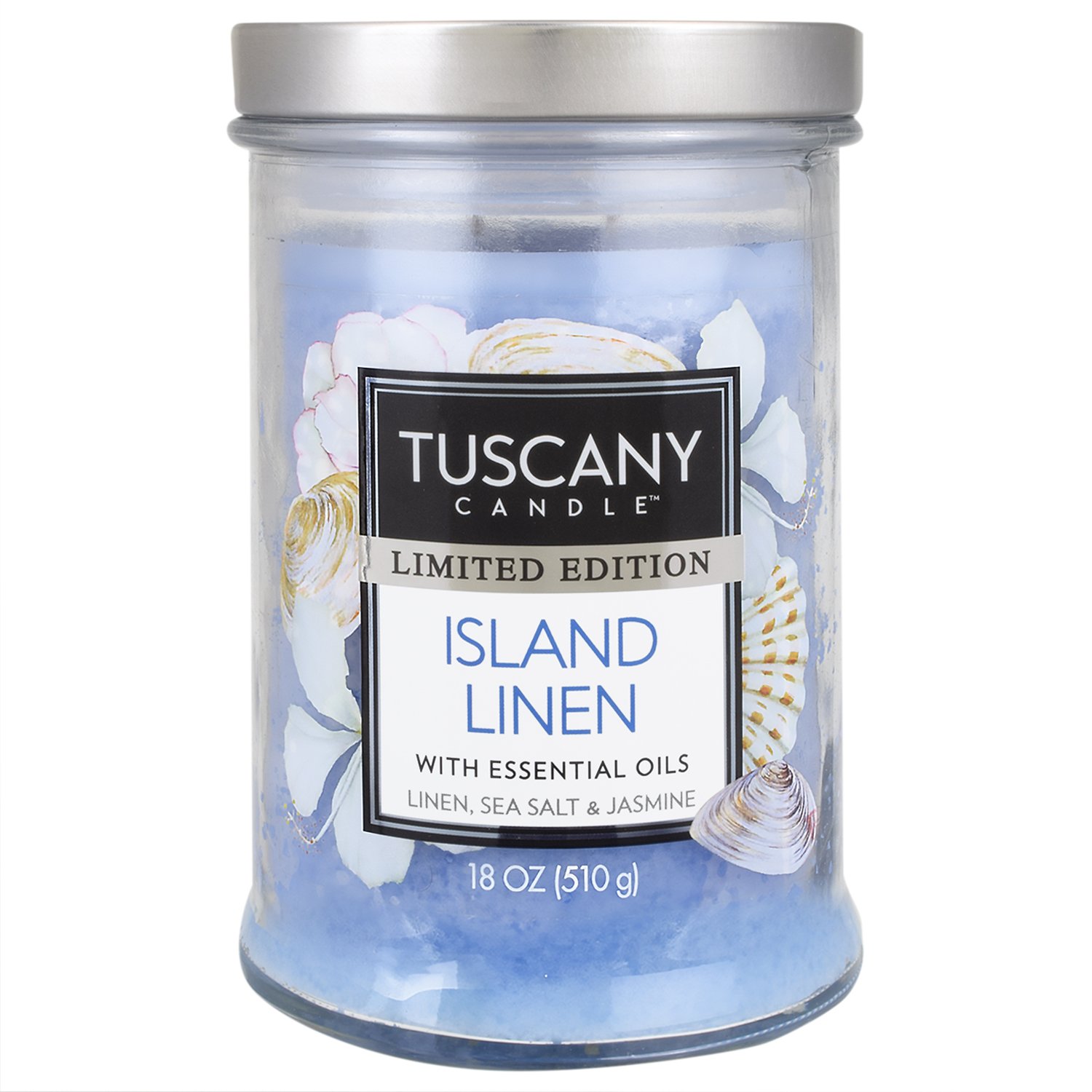Tuscany Candle Limited Edition Premium Marble Collection Island Linen ...