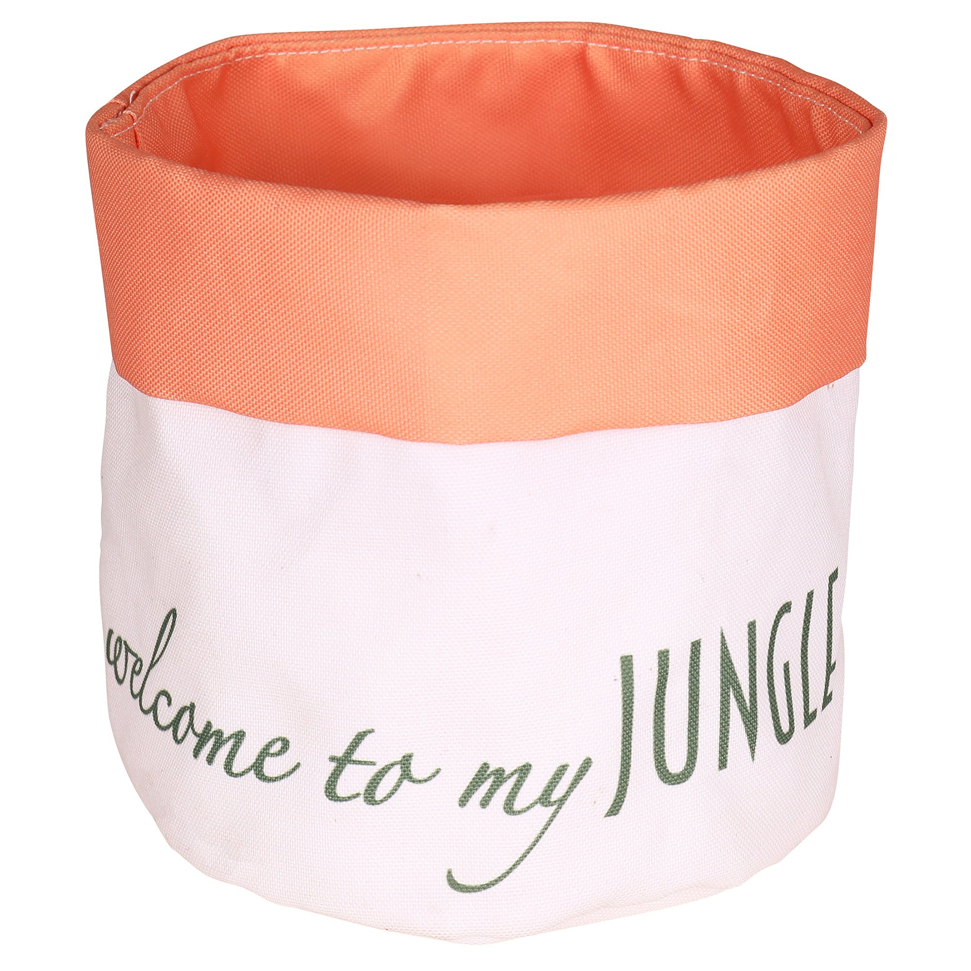 Evergreen Round Fabric Jungle Statement Planter - Orange - Shop Pots ...