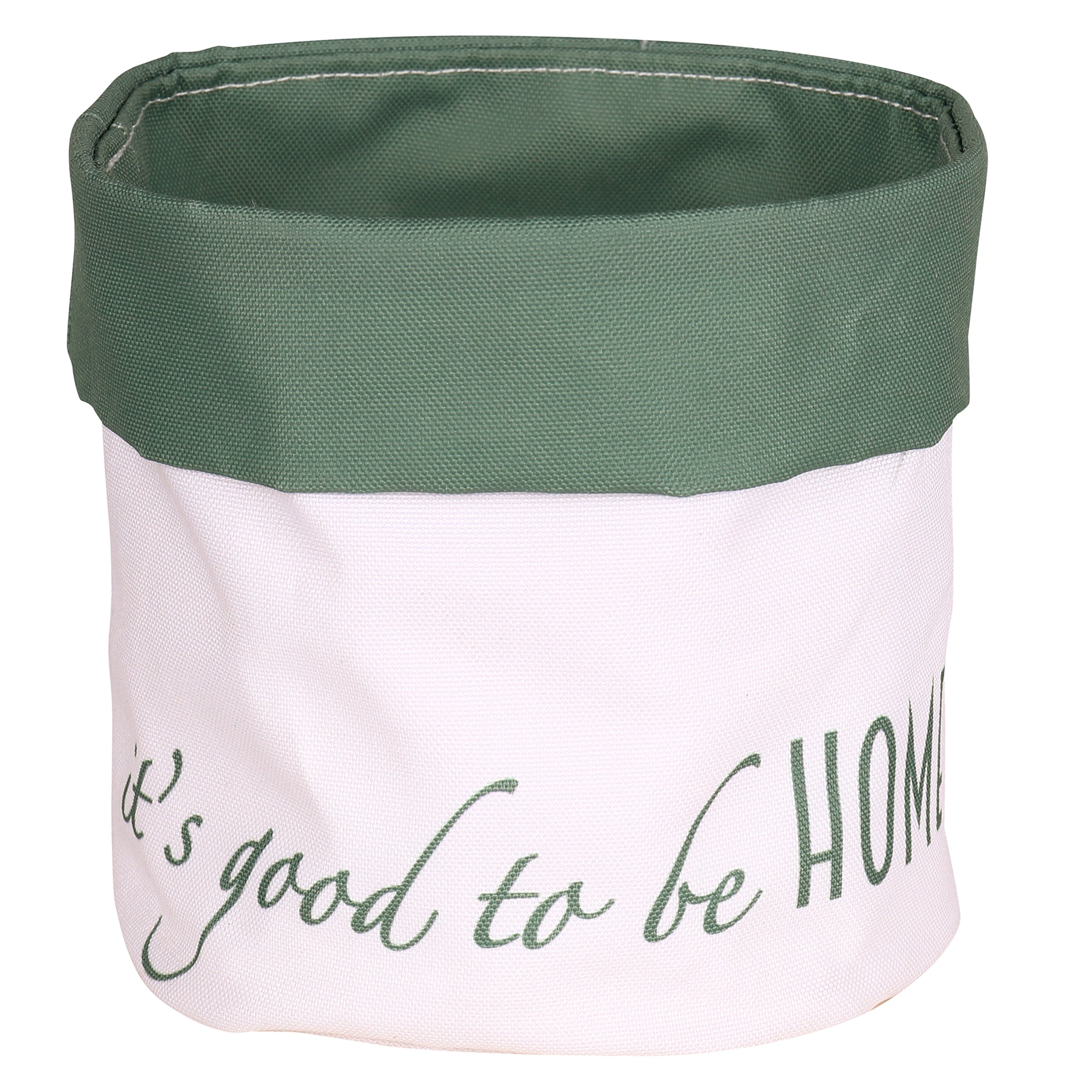 Evergreen Round Fabric Home Statement Planter - Green - Shop Pots ...