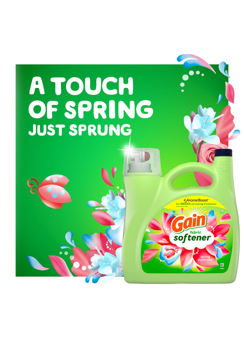 Gain Ultra Liquid Fabric Softener, 190 Loads - Spring Daydream - Shop ...