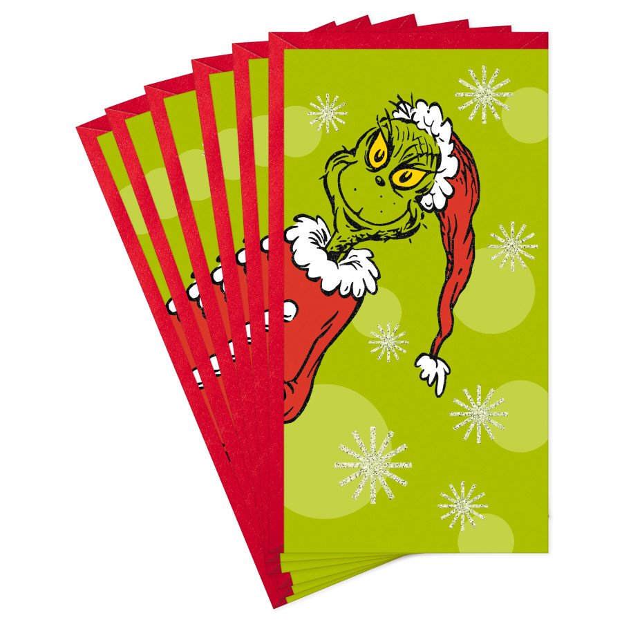 Hallmark The Grinch Christmas Money/Gift Card Holders & Envelopes - S6 ...