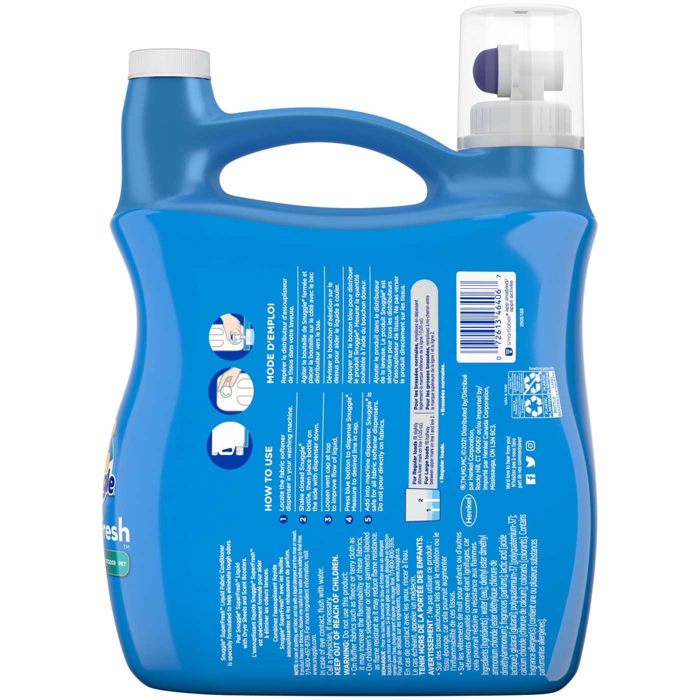 Snuggle Super Fresh Original Liquid Fabric Softener 90 Loads - Shop ...