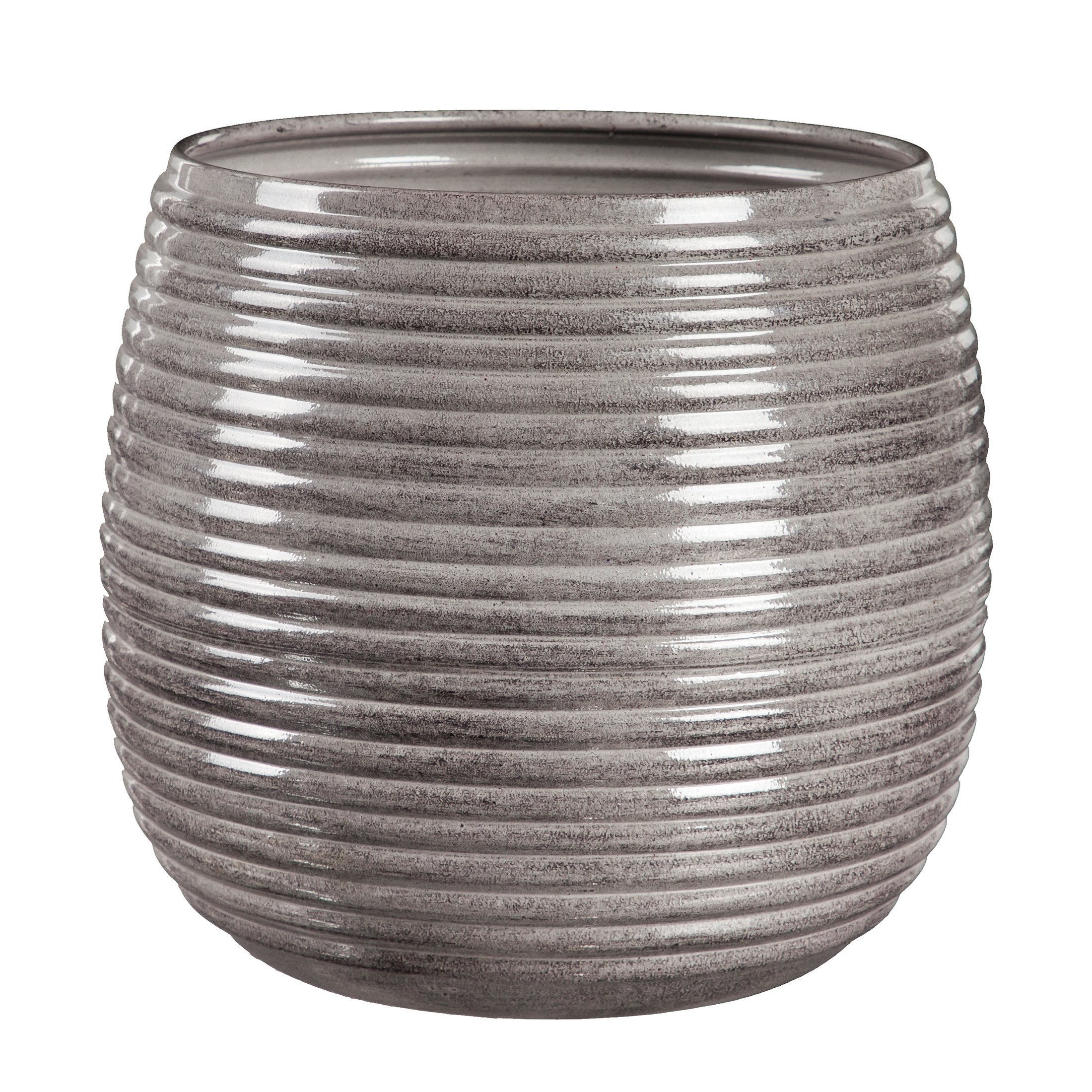 Evergreen Ribbed Metal Planter - Shop Pots & planters at H-E-B