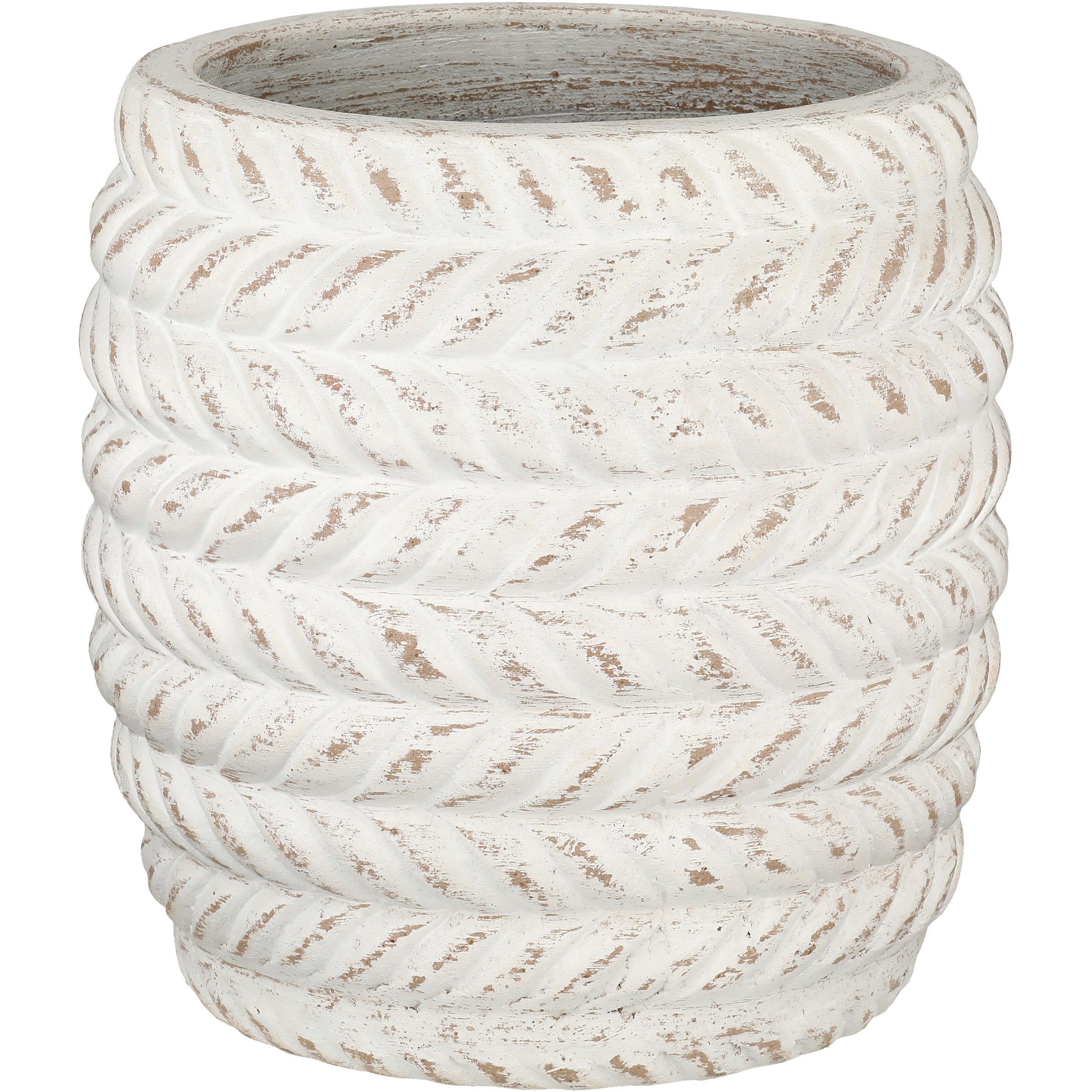 Blue Orange Pottery Rope Wrapped Clay Planter - White Wash - Shop Pots ...