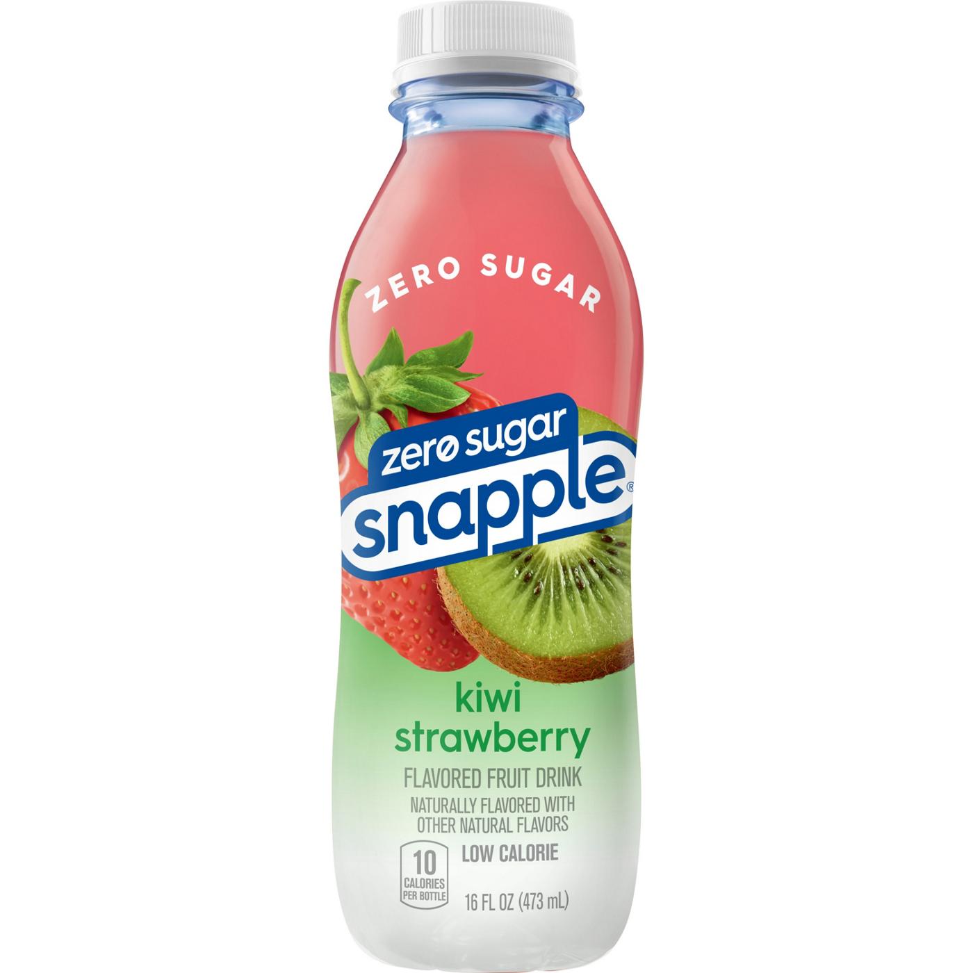 Snapple Zero Sugar Kiwi Strawberry 16 oz Bottles - Shop Juice at H-E-B