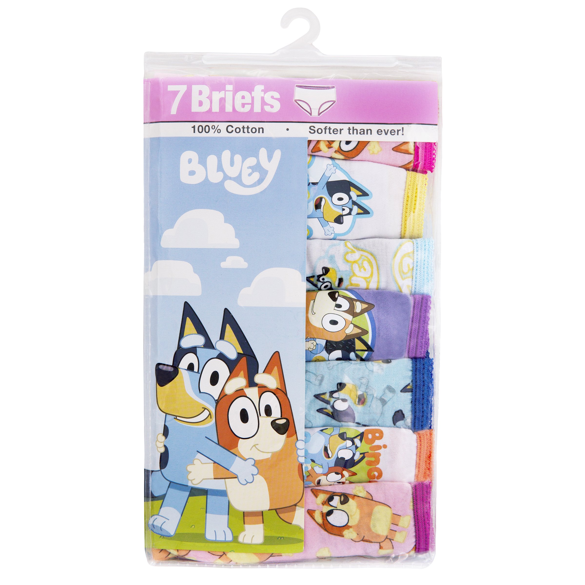 Disney 7 Bluey Toddler Cotton Briefs - Girls - Shop Underwear at H-E-B