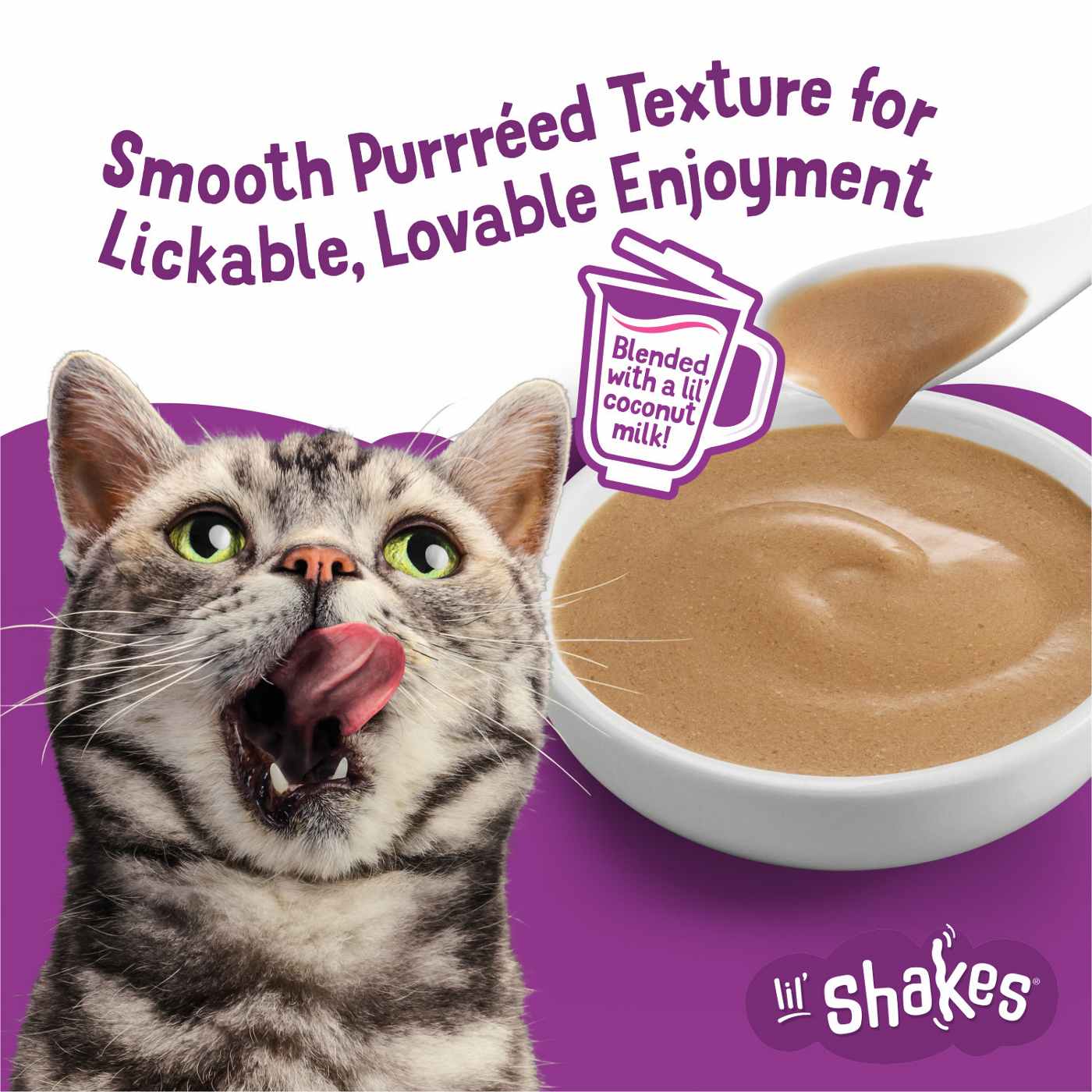 Friskies Purina Friskies Pureed Cat Food Topper, Lil’ Shakes With ...