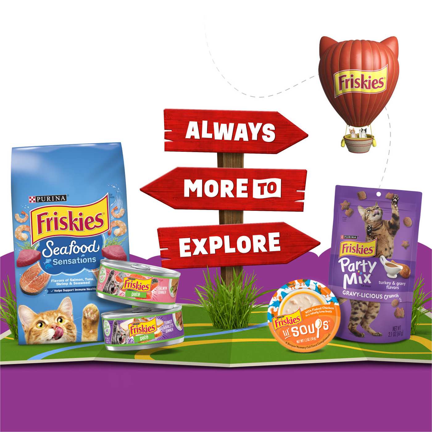 Friskies Purina Friskies Pureed Cat Food Topper, Lil’ Shakes With ...