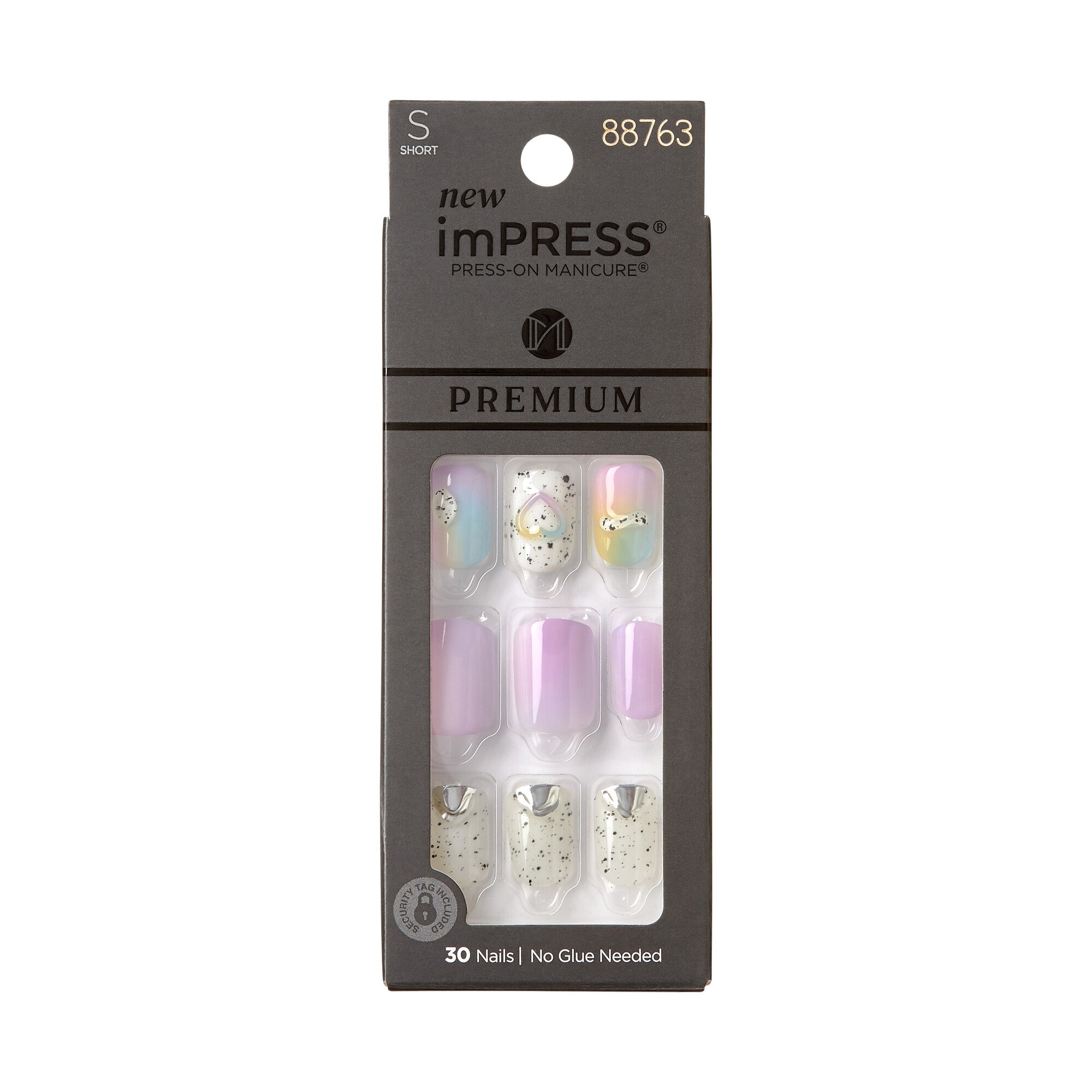 Kiss imPRESS Premium Short Press-On Manicure - Sweet Life - Shop Nail ...