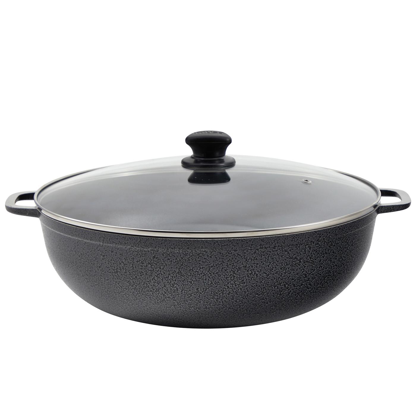 IMUSA Non-Stick Hammered Caldero with Tempered Glass Lid - Shop Dutch ...