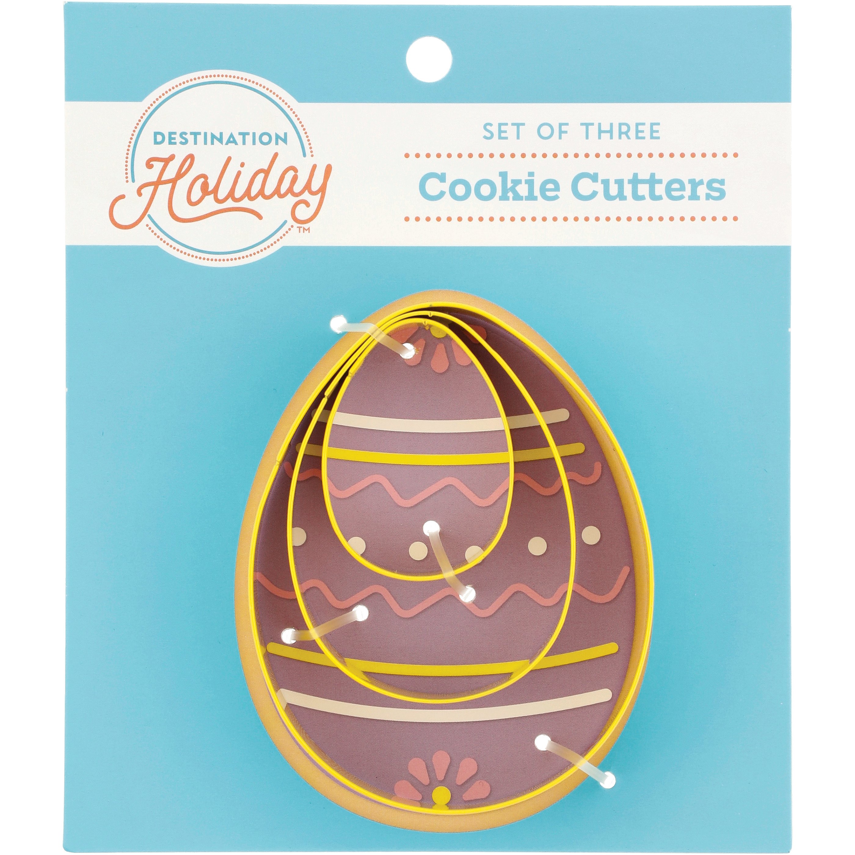 Destination Holiday Nested Easter Egg Shape Metal Cookie Cutters - Shop ...