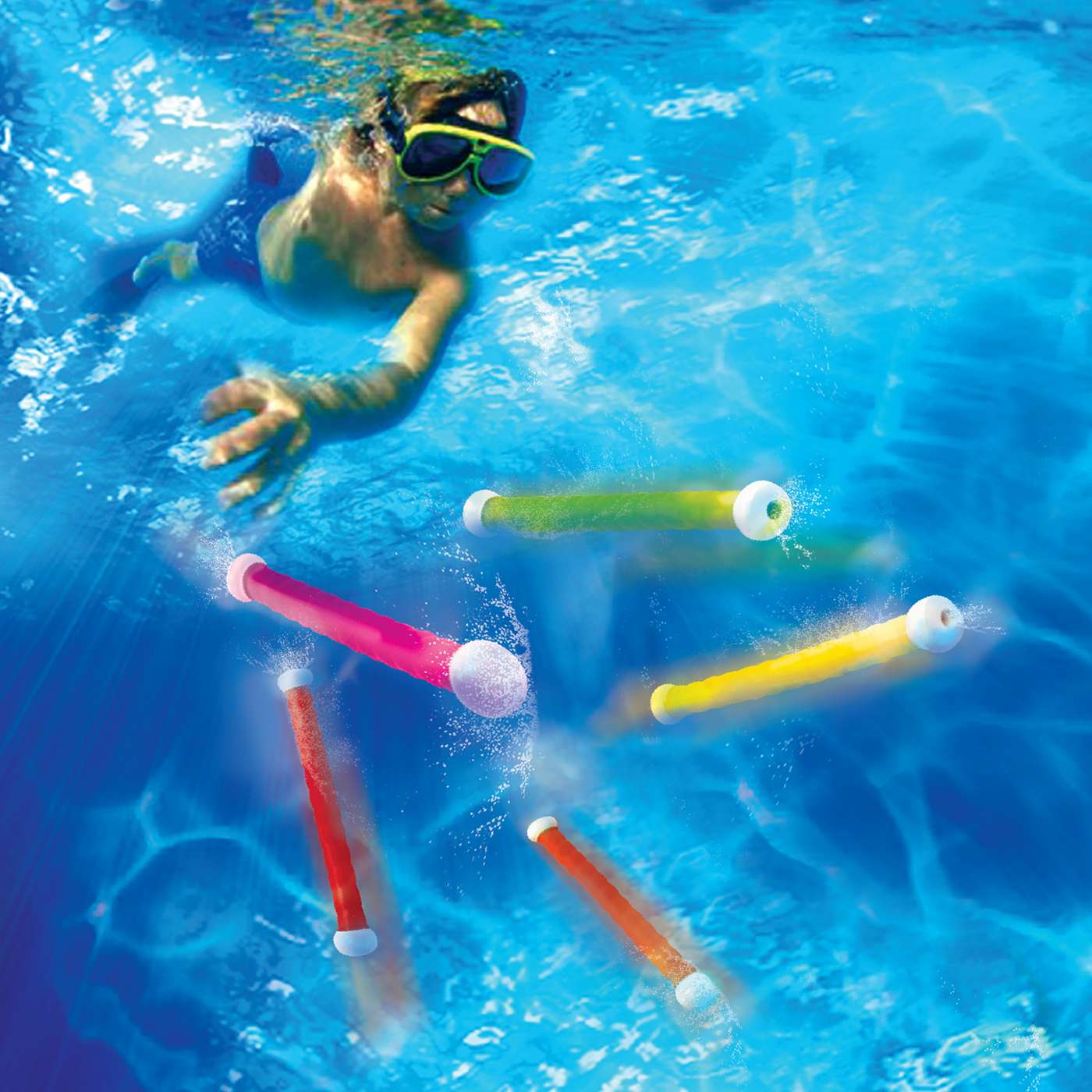 Banzai Rainbow Dive Sticks - Shop Toys at H-E-B