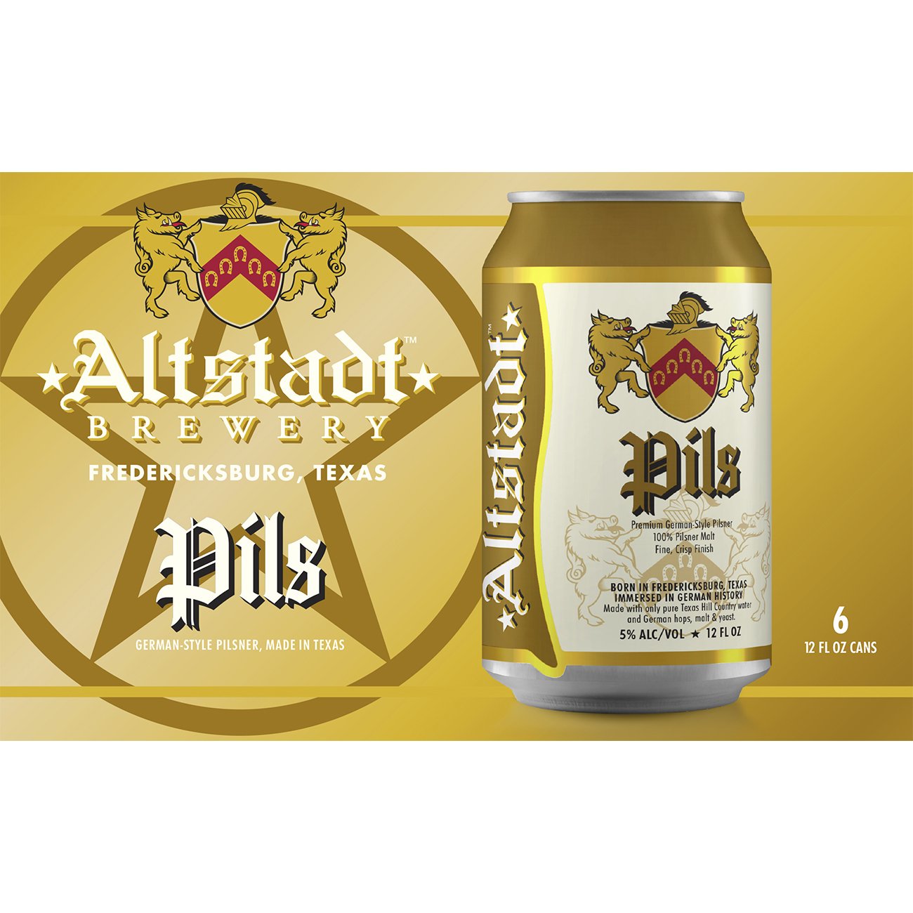 Alstadt Brewery Pils Craft Beer 6 pk Cans, 12 oz | Central Market ...