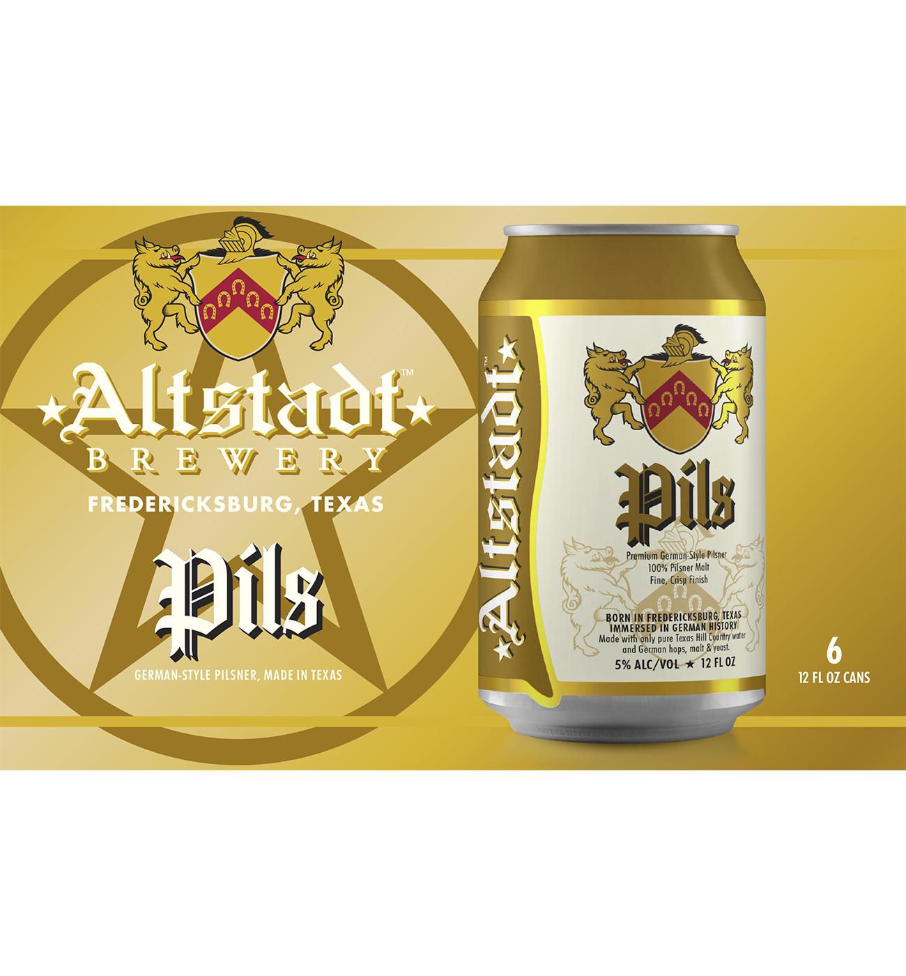 Alstadt Brewery Pils Craft Beer 6 pk Cans - Shop Beer at H-E-B