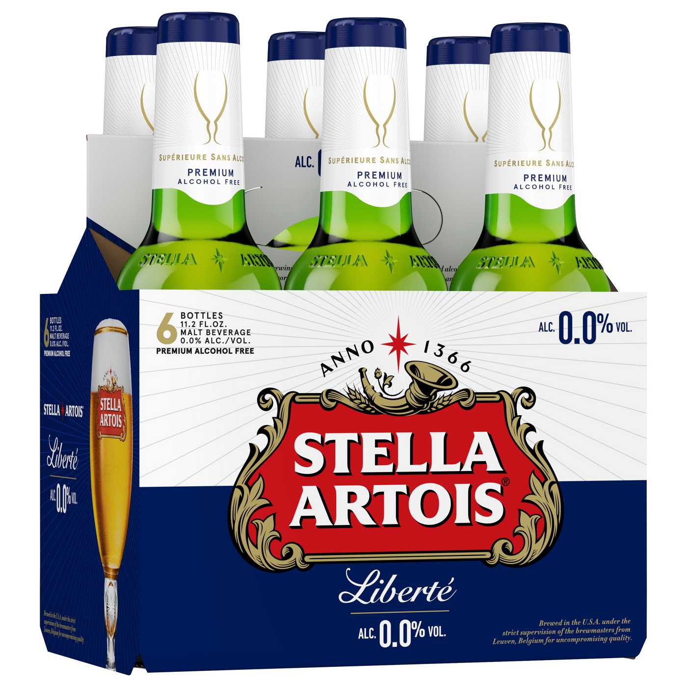 Stella Artois Non-Alcoholic Liberte Belgium Beer 6 pk Bottles - Shop ...