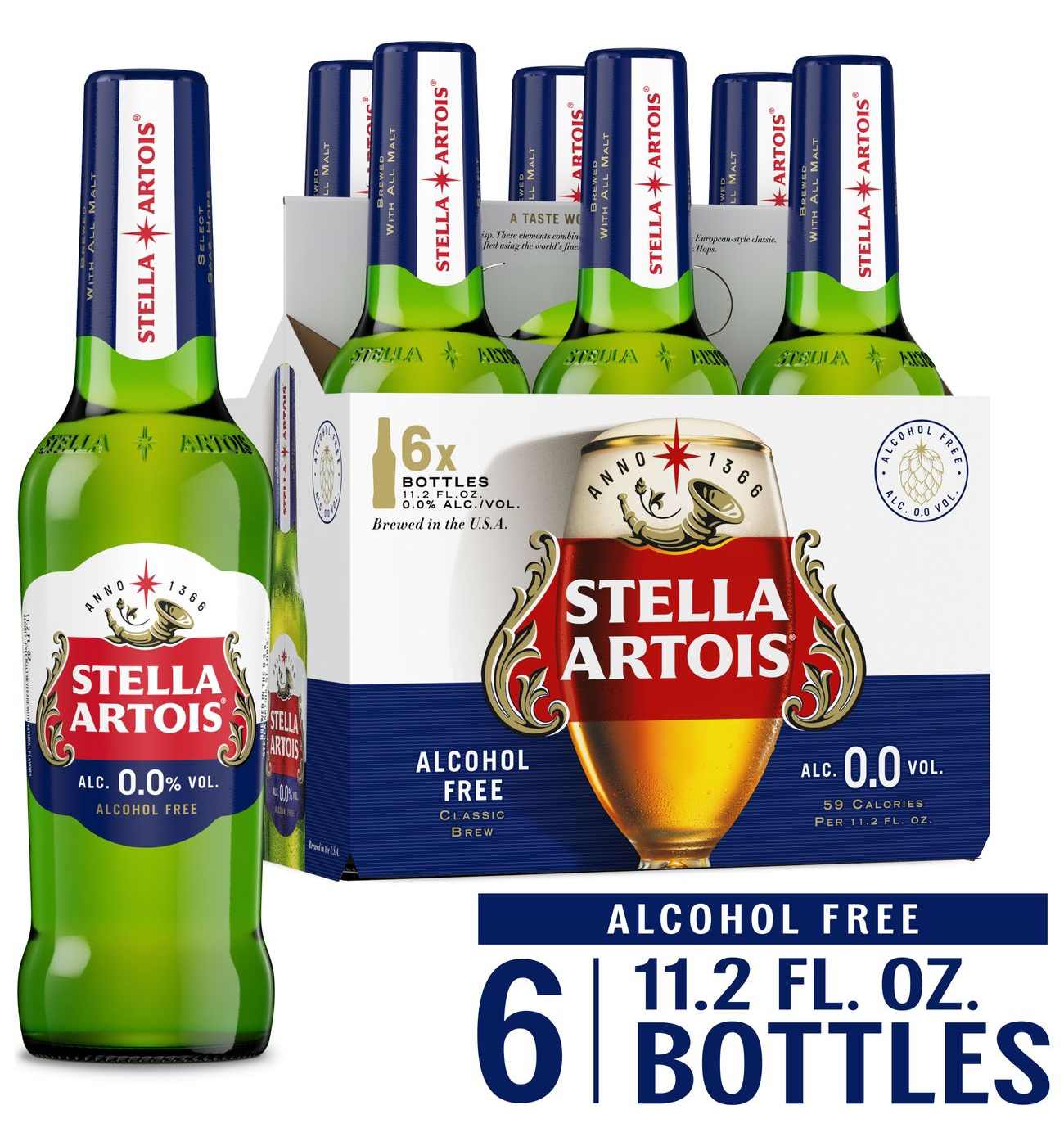Stella Artois Non Alcoholic Liberte Belgium Beer 6 pk Bottles - Shop ...