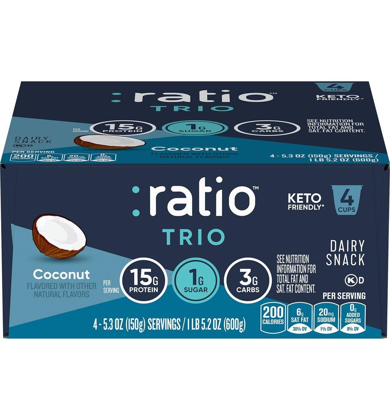 :ratio Trio 15g Protein Coconut Dairy Snack - Shop Yogurt at H-E-B