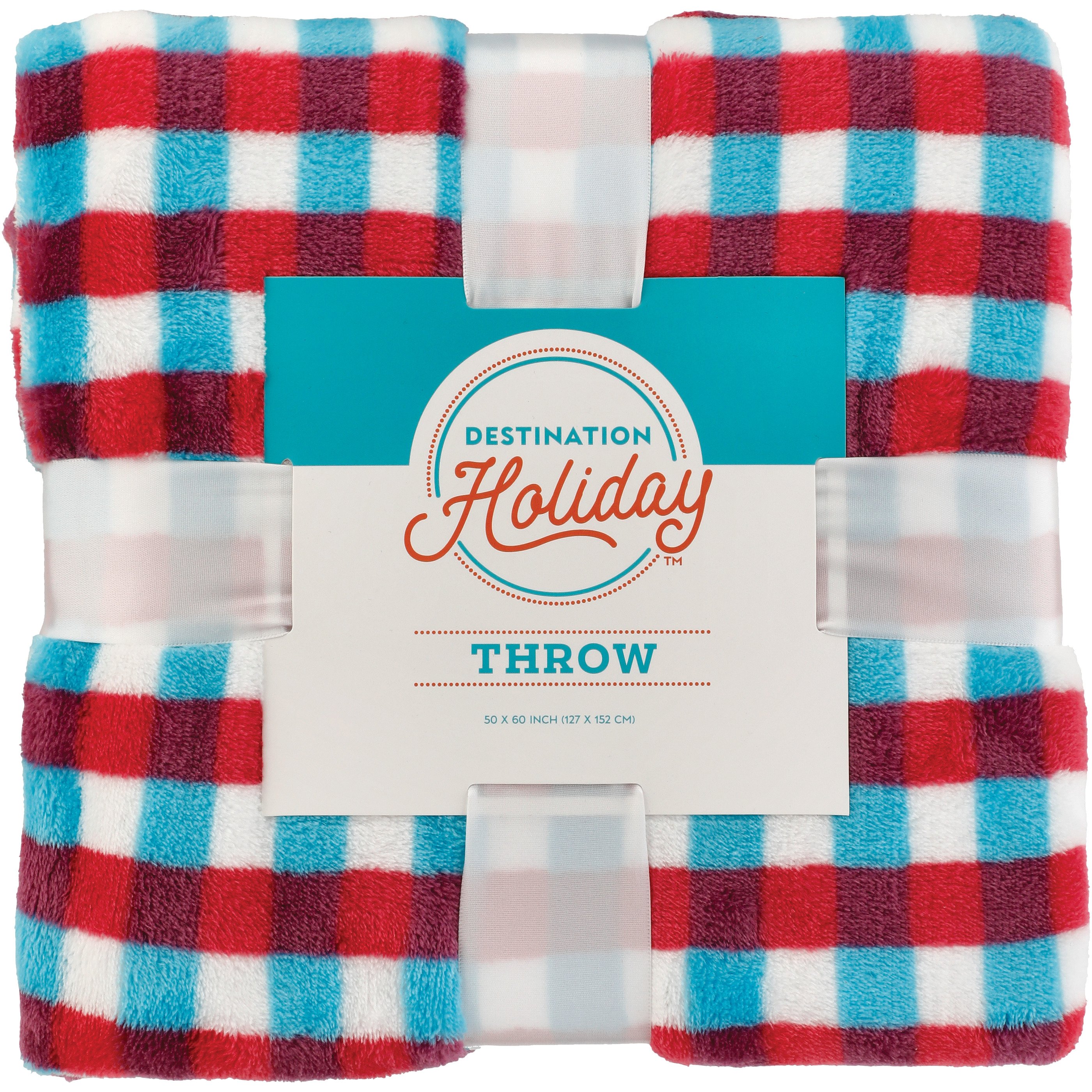 Destination Holiday Pastel Plaids Plush Easter Throw Blanket - Shop ...