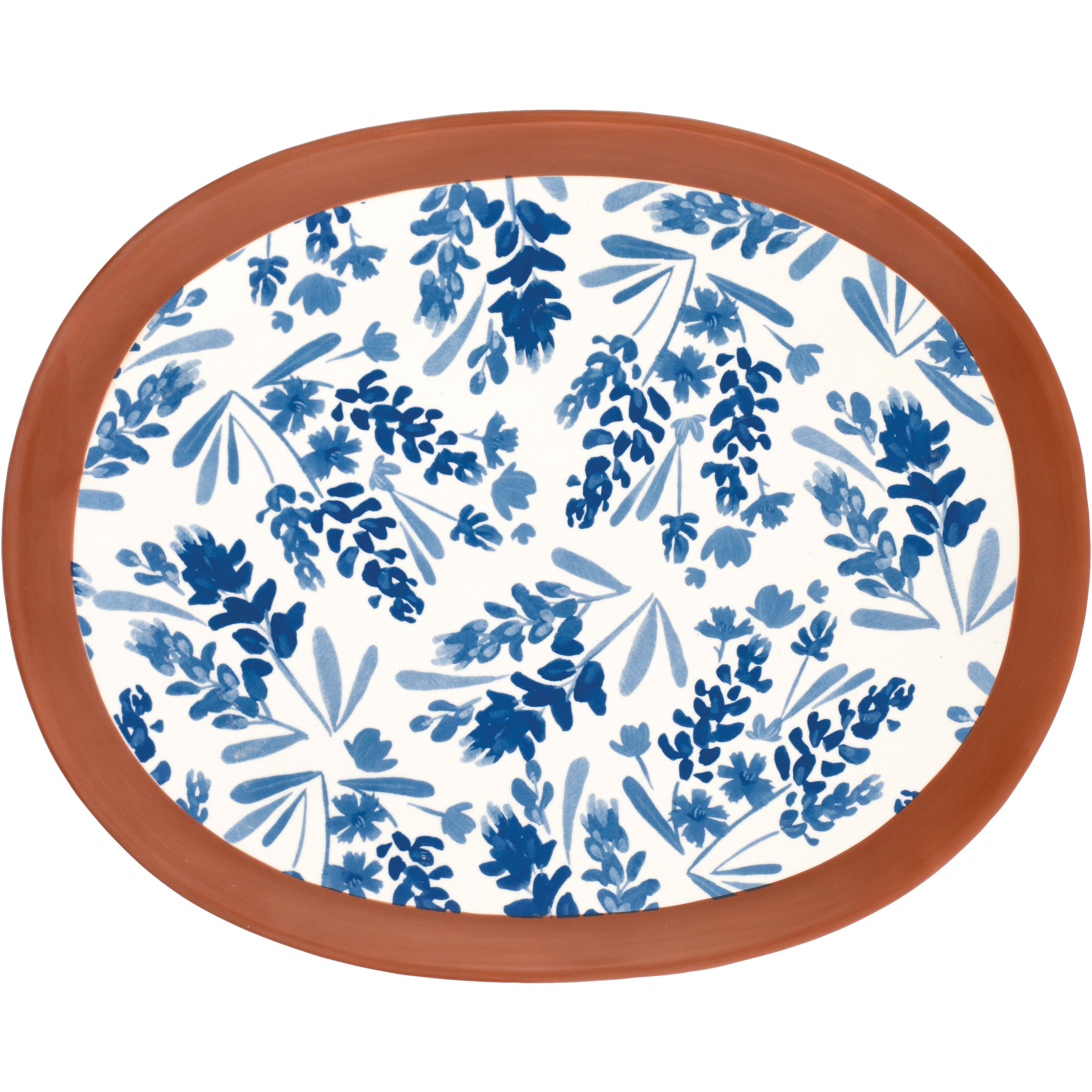 Destination Holiday Dolomite Bluebonnet Oval Platter - Shop Serving ...