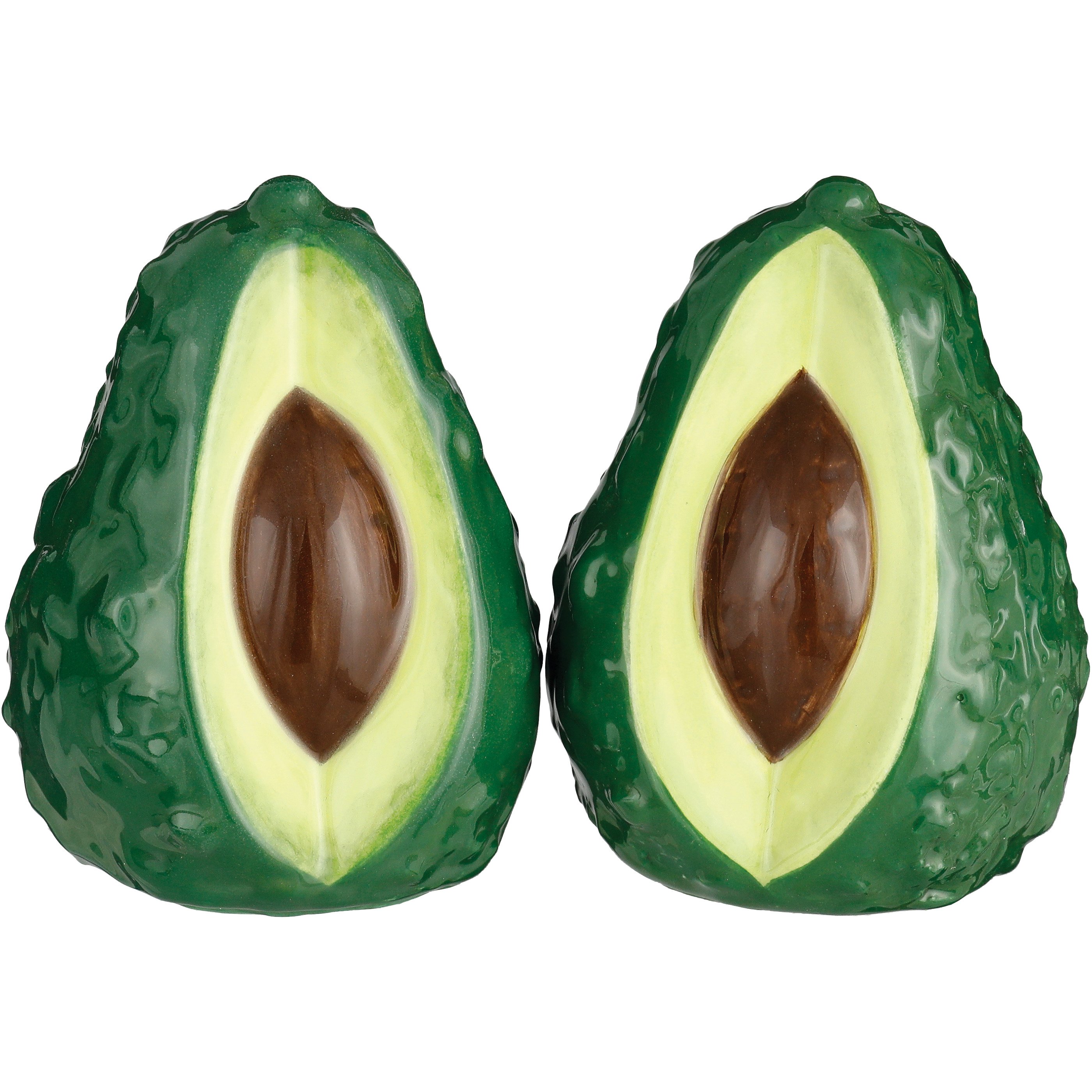 Destination Holiday Ceramic Avocado Shape Fiesta Salt & Pepper Shakers ...