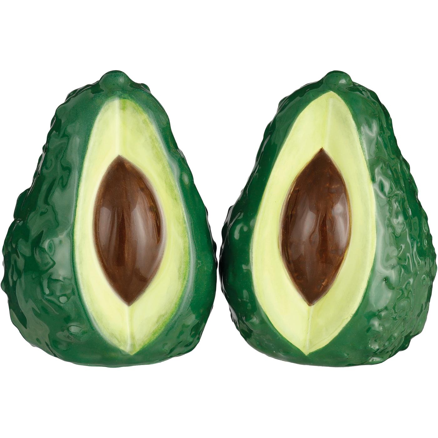Destination Holiday Ceramic Avocado Shape Fiesta Salt & Pepper Shakers ...