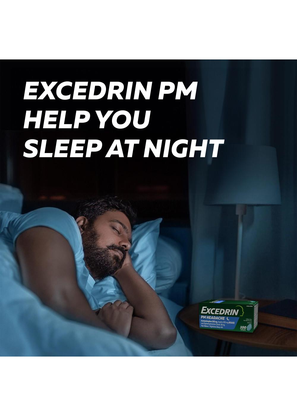 Excedrin PM Headache Relief Caplets - Shop Pain relievers at H-E-B