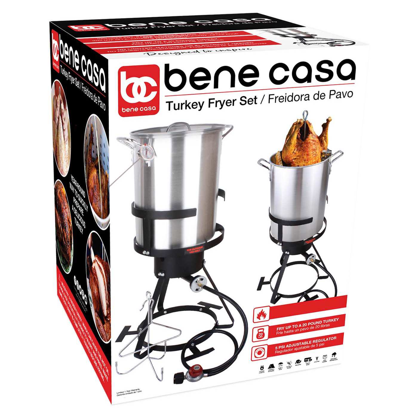 Bene Casa Outdoor Turkey Fryer Set - Shop Cookers & roasters at H-E-B