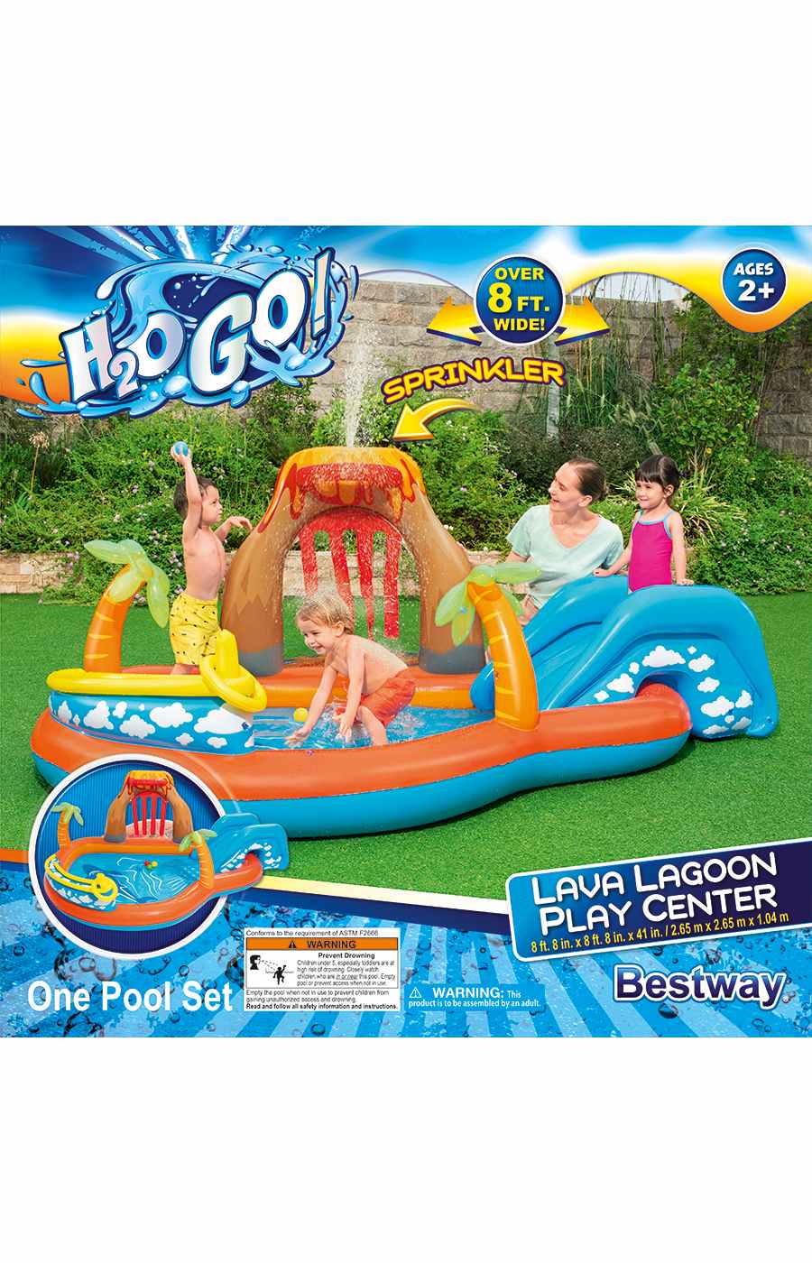 H2OGO! Lava Lagoon Water Play Center - Shop Kiddie pools at H-E-B
