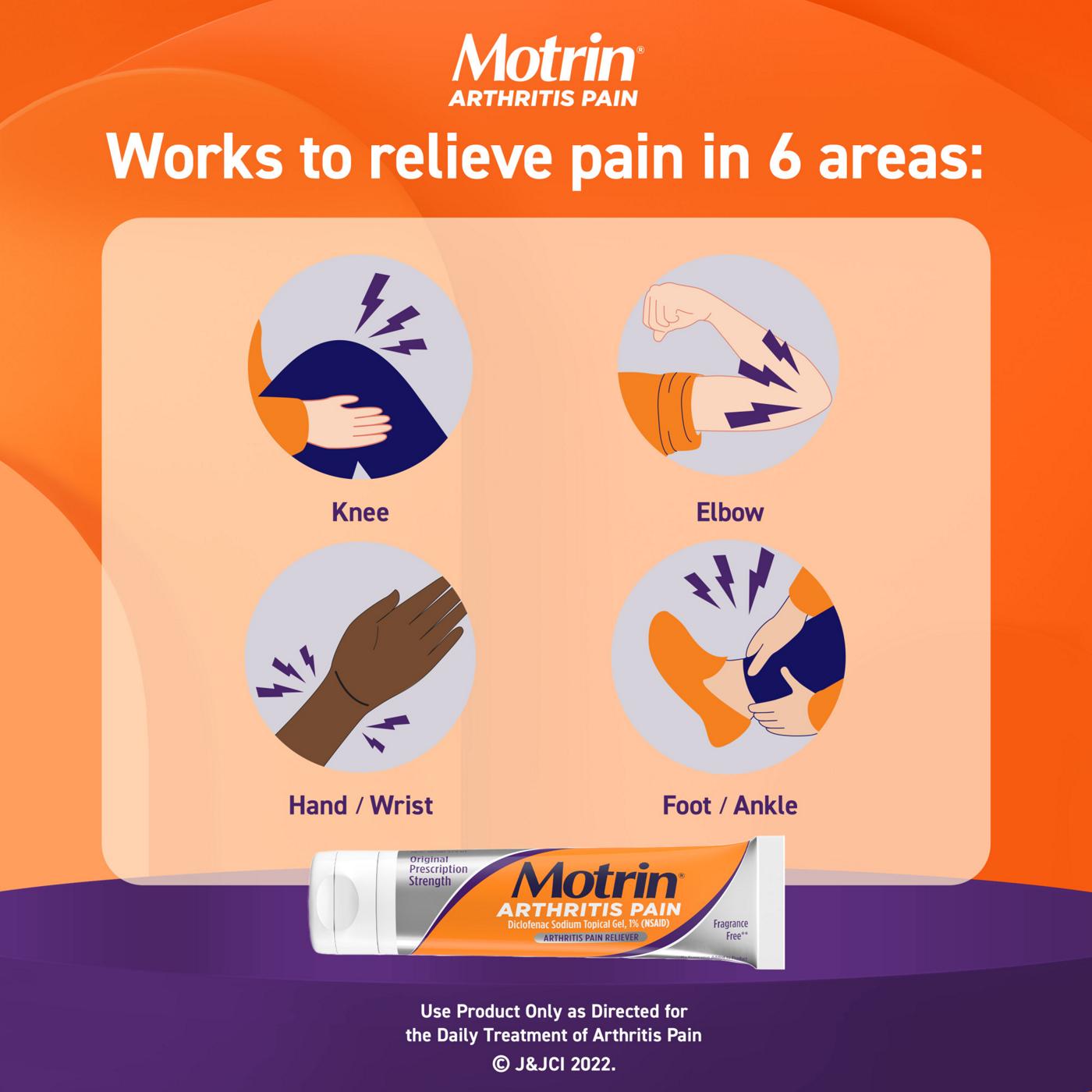 Motrin Arthritis Pain Reliever Topical Gel - Shop Muscle & joint pain ...