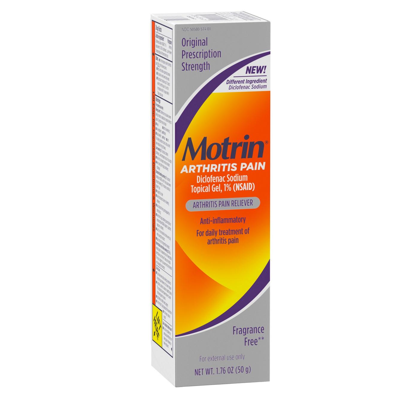 Motrin Arthritis Pain Reliever Topical Gel - Shop Muscle & joint pain ...