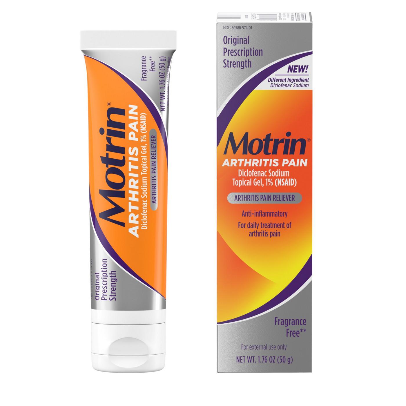 Motrin Arthritis Pain Reliever Topical Gel - Shop Muscle & joint pain ...