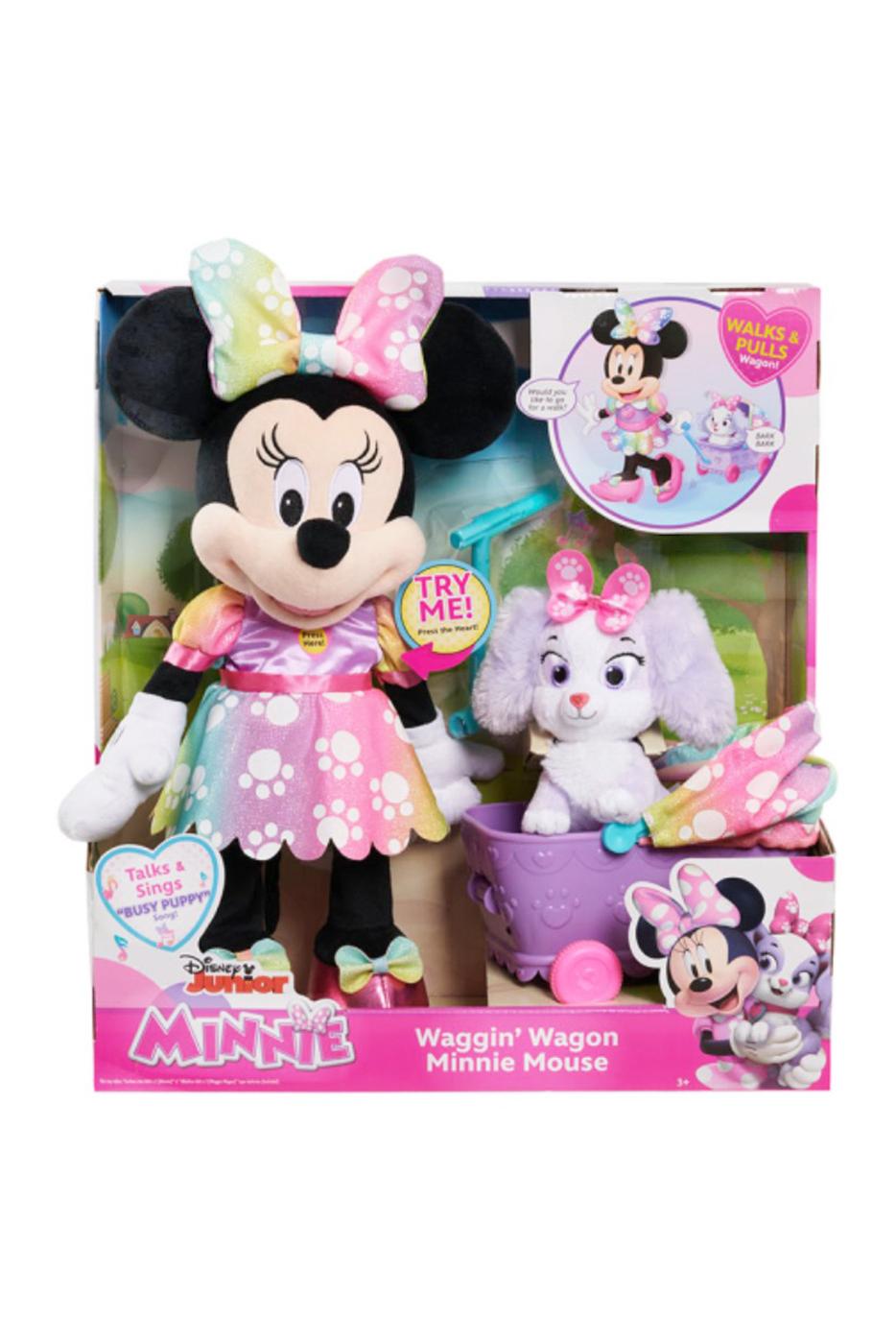 Just Play Disney Junior Minnie Mouse Waggin' Wagon Plush Set - Shop ...