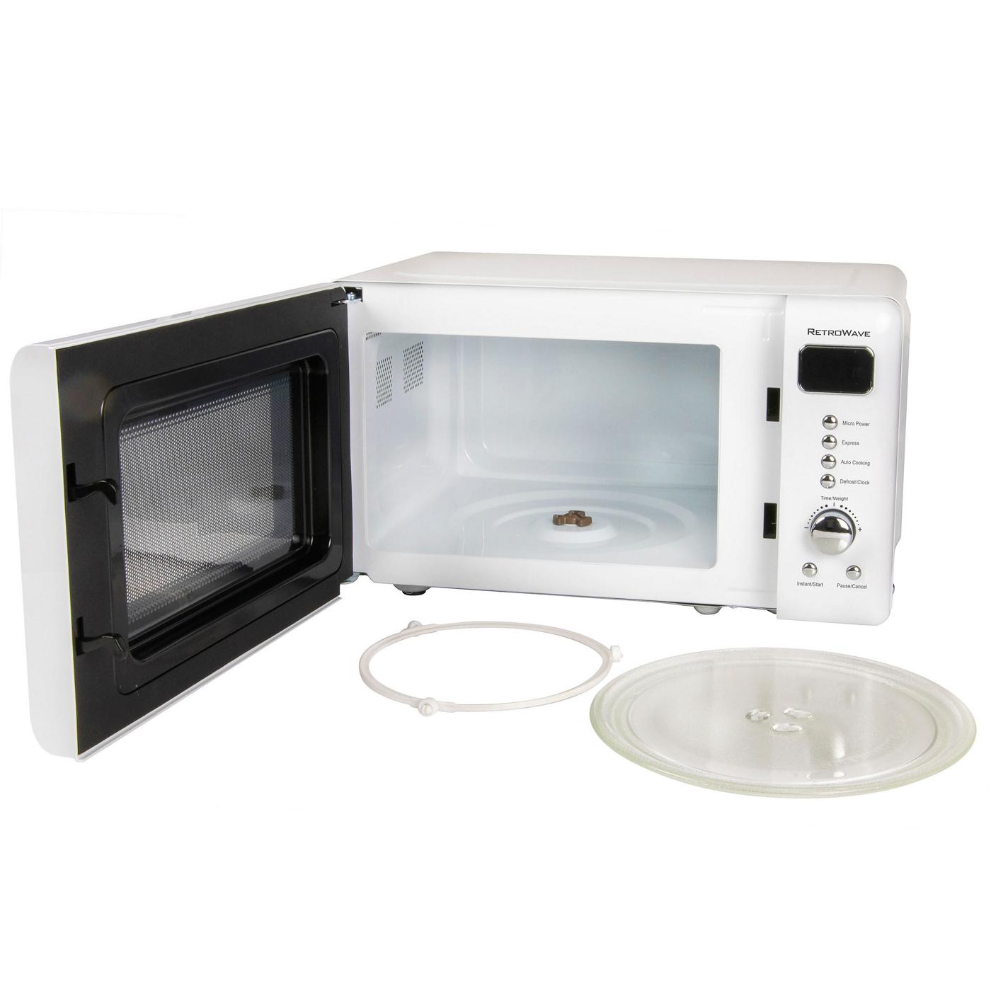 Nostalgia RetroWave Classic Countertop Microwave - White - Shop Cookers ...