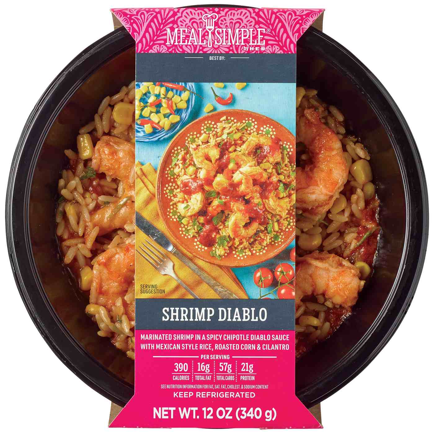 Meal Simple by H-E-B Shrimp Diablo Bowl - Shop Entrees & sides at H-E-B