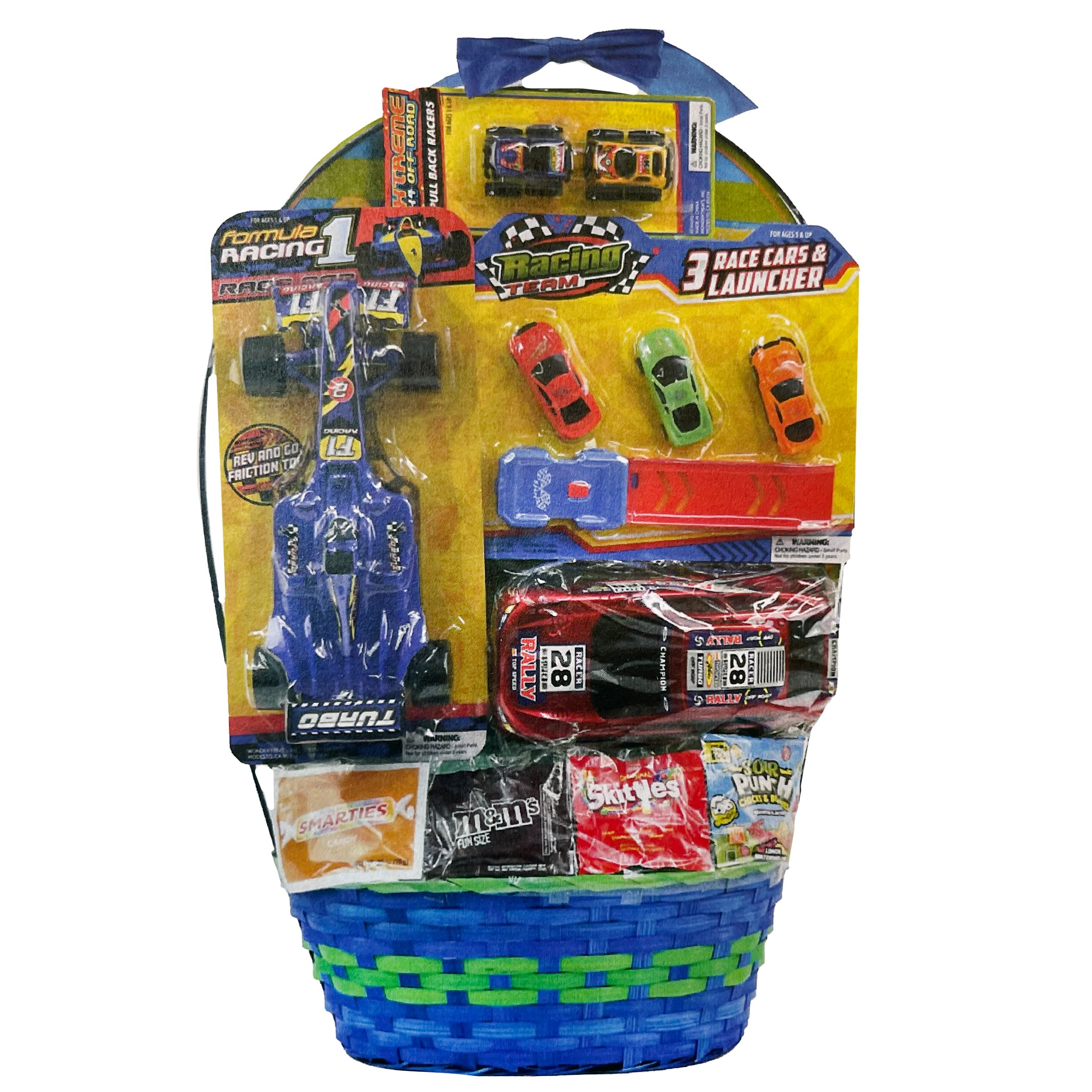 Wonder Treats Race Car Theme Easter Gift Basket - Shop Seasonal decor ...