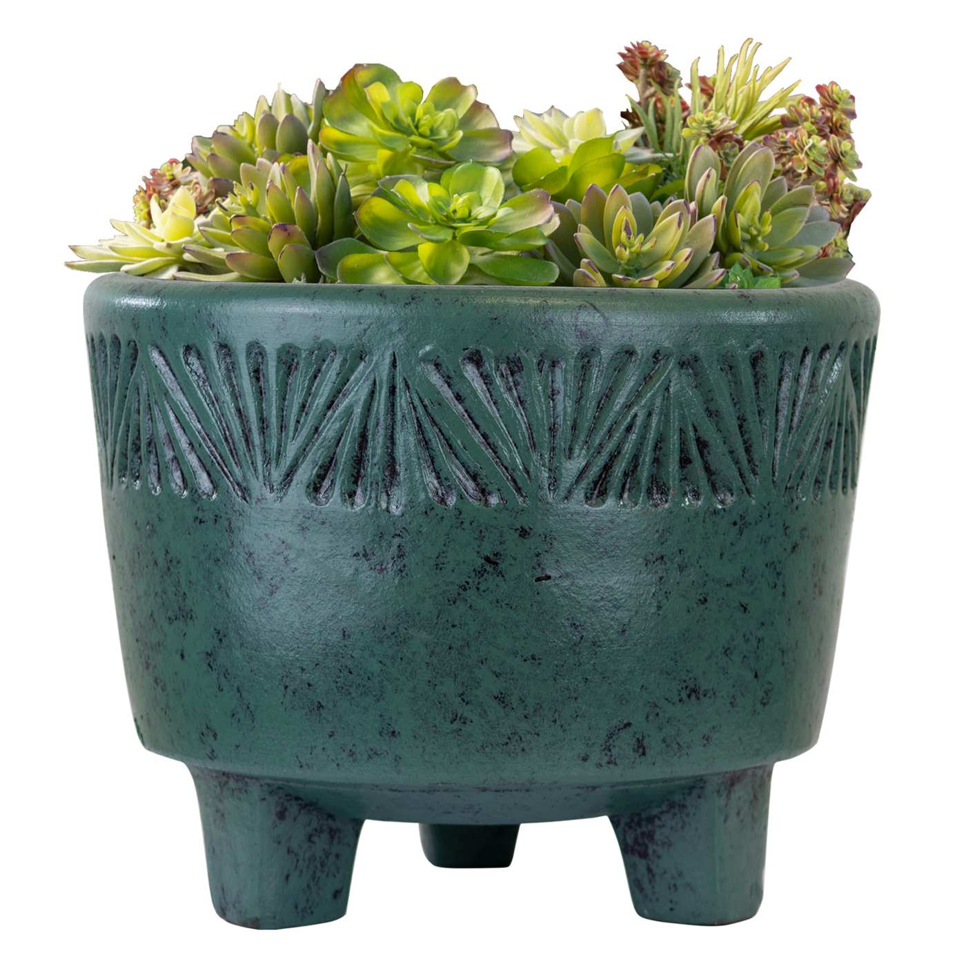 Trendspot Zona Footed Bowl Clay Planter - Teal - Shop Pots & planters ...