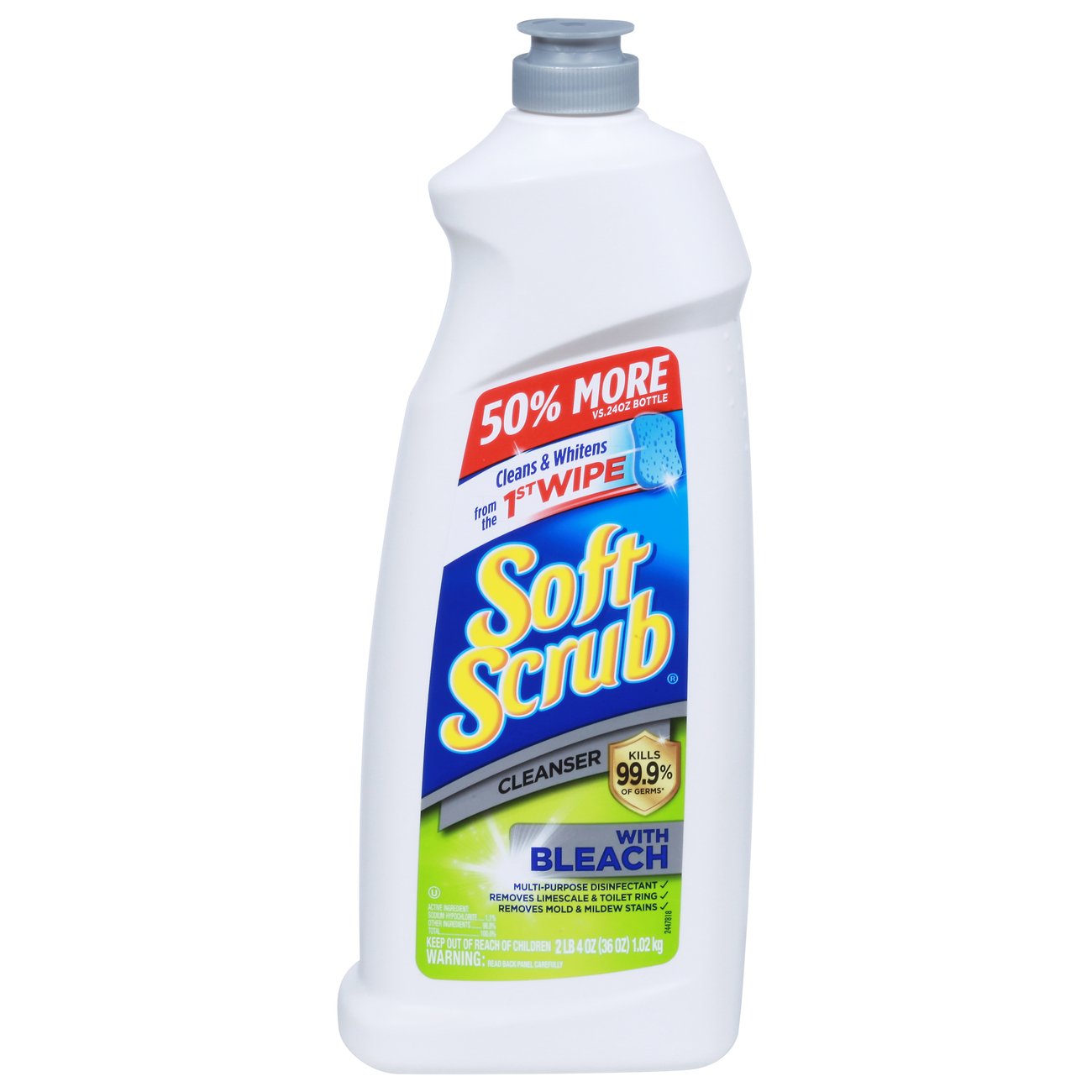 Soft Scrub Cleanser with Bleach - Shop All purpose cleaners at H-E-B