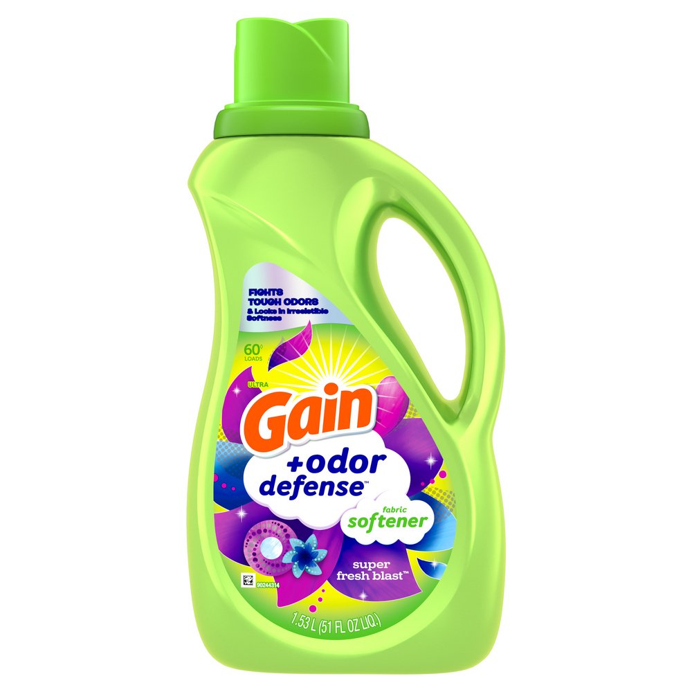 Gain Odor Defense Super Fresh Blast Fabric Softener 60 Loads - Shop ...