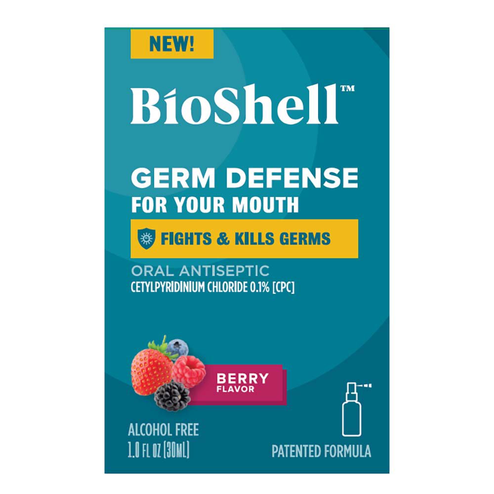 BioShell Germ Defense Oral Antiseptic Spray Berry Flavor - Shop ...