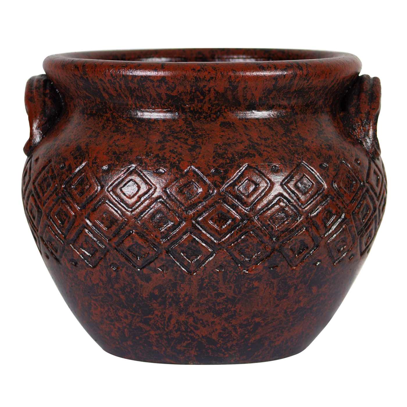 Trendspot Tulum Bean Pot Clay Planter - - Red - Shop Pots & planters at ...