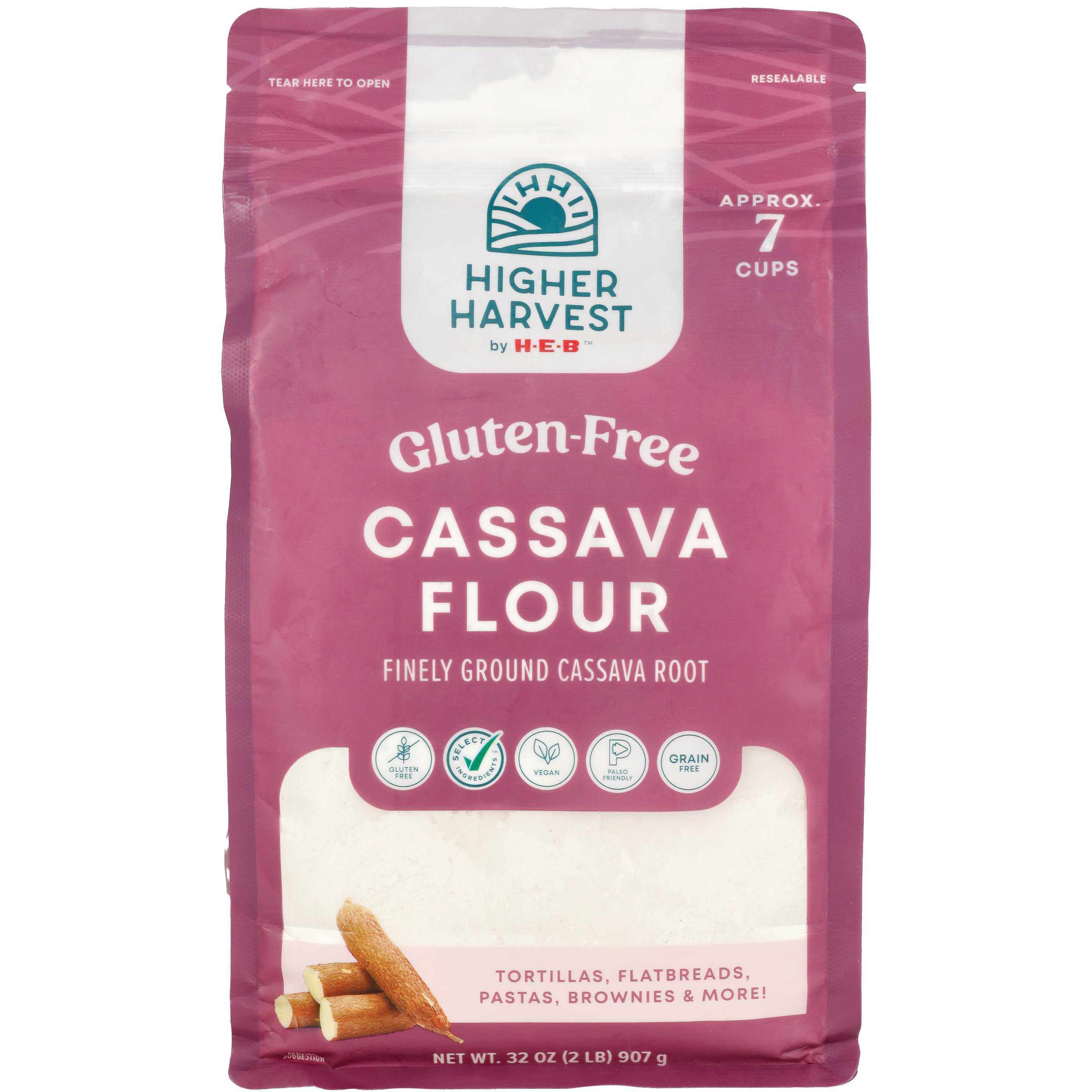 Higher Harvest By H E B Gluten Free Cassava Flour Shop Flour At H E B