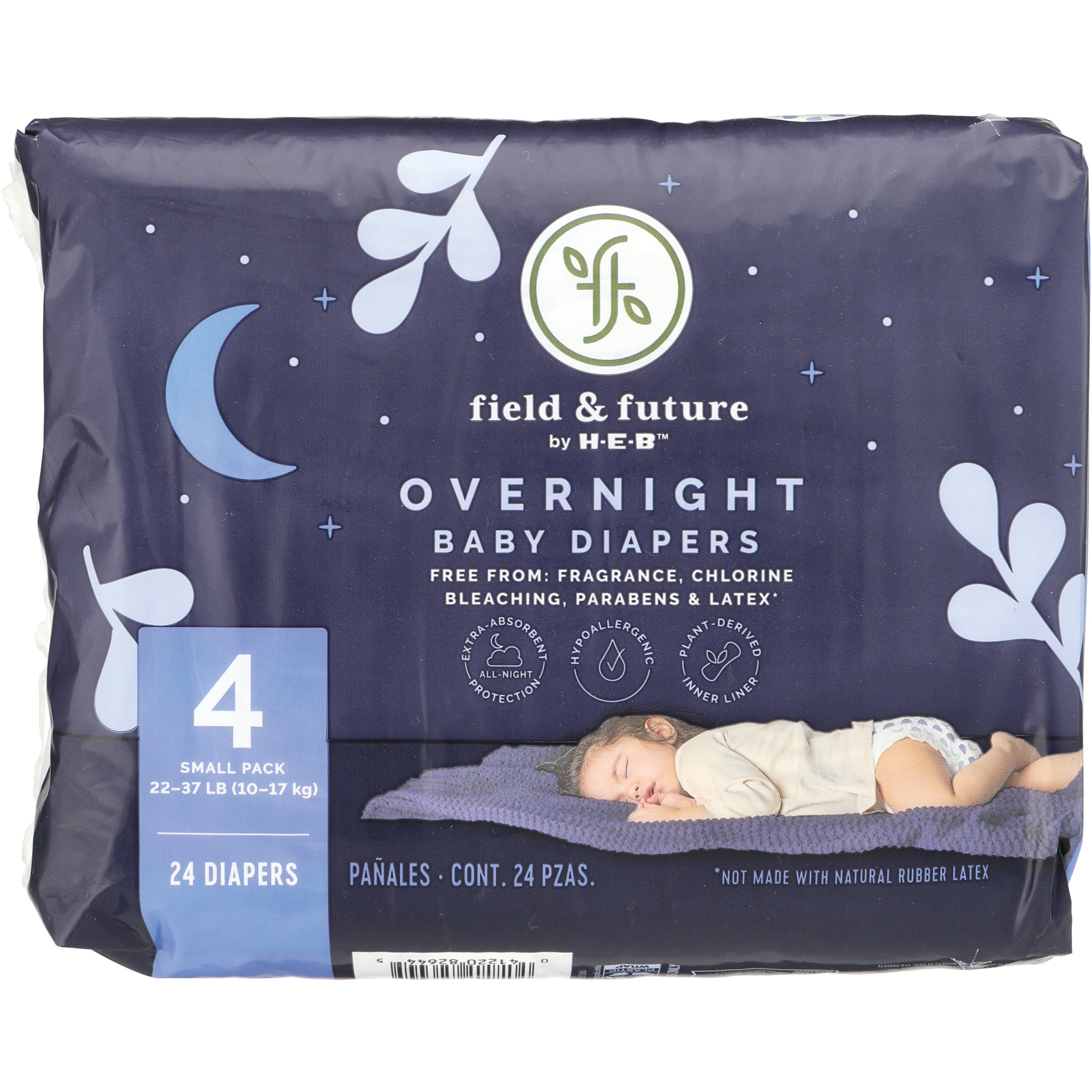 Field & Future by H-E-B Baby Overnight Diapers - Size 4 - Shop Diapers ...