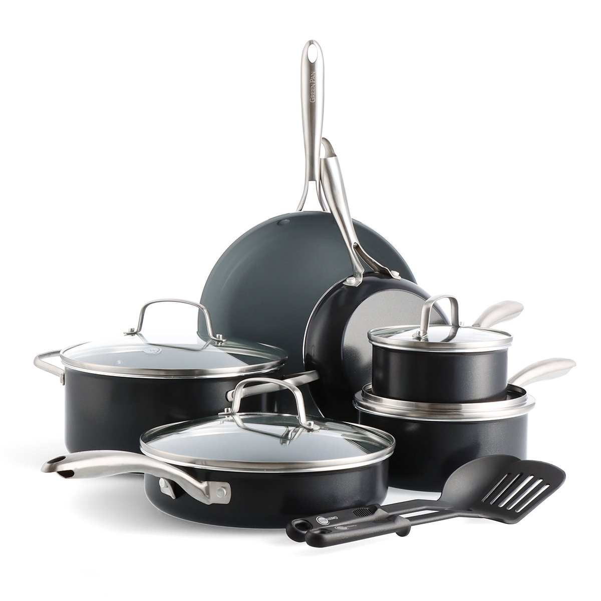 GreenPan Swift Collection Ceramic Nonstick Cookware Set - Shop Cookware ...