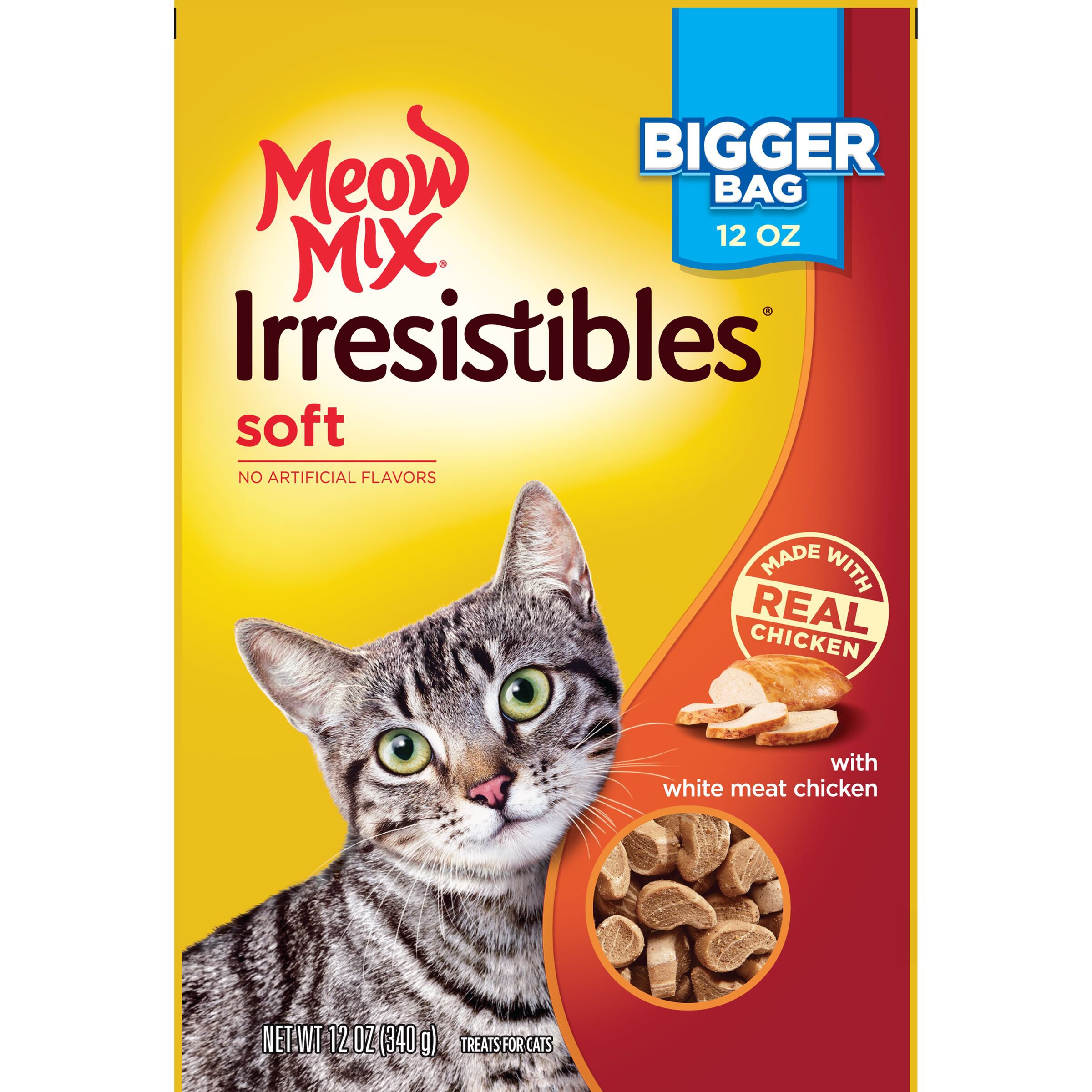 Meow Mix Irresistibles Soft White Meat Chicken Cat Treats - Shop Treats ...