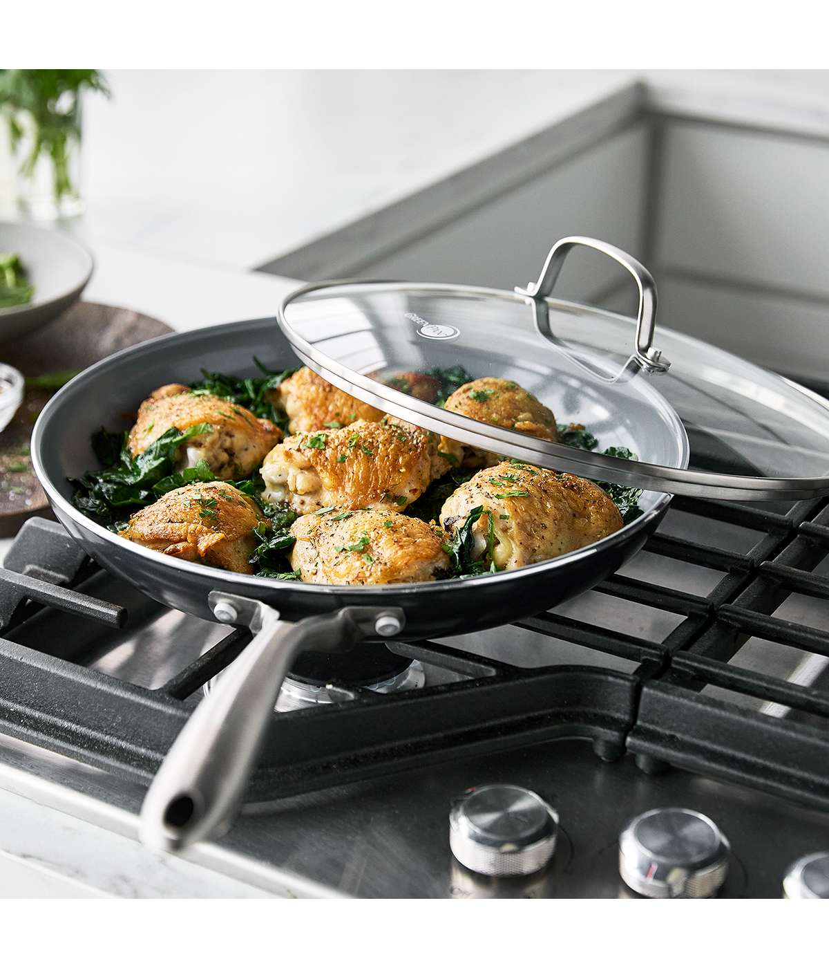 GreenPan Swift Collection Ceramic Nonstick Fry Pan with Lid - Shop ...