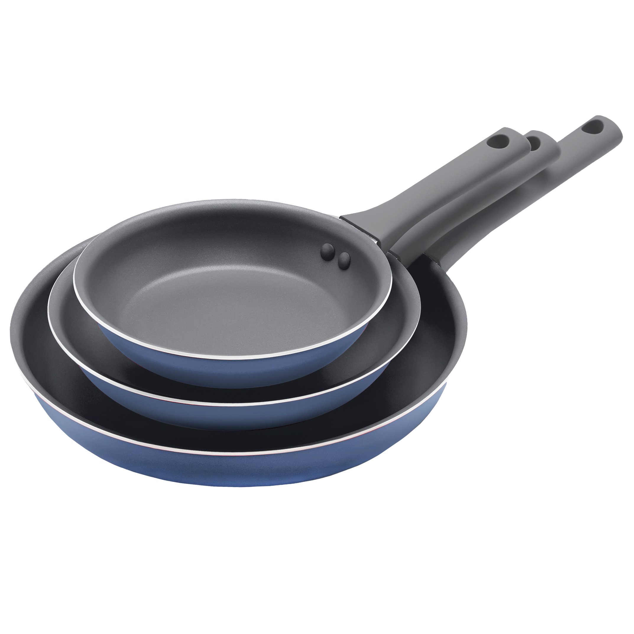 our goods Non-Stick Fry Pan Set - Harbor Blue - Shop Frying pans ...