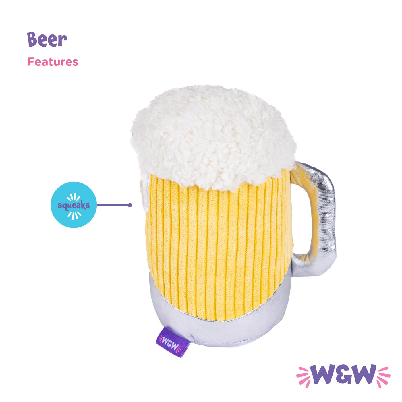 Woof & Whiskers Plush Dog Toy - Beer Mug - Shop Plush toys at H-E-B