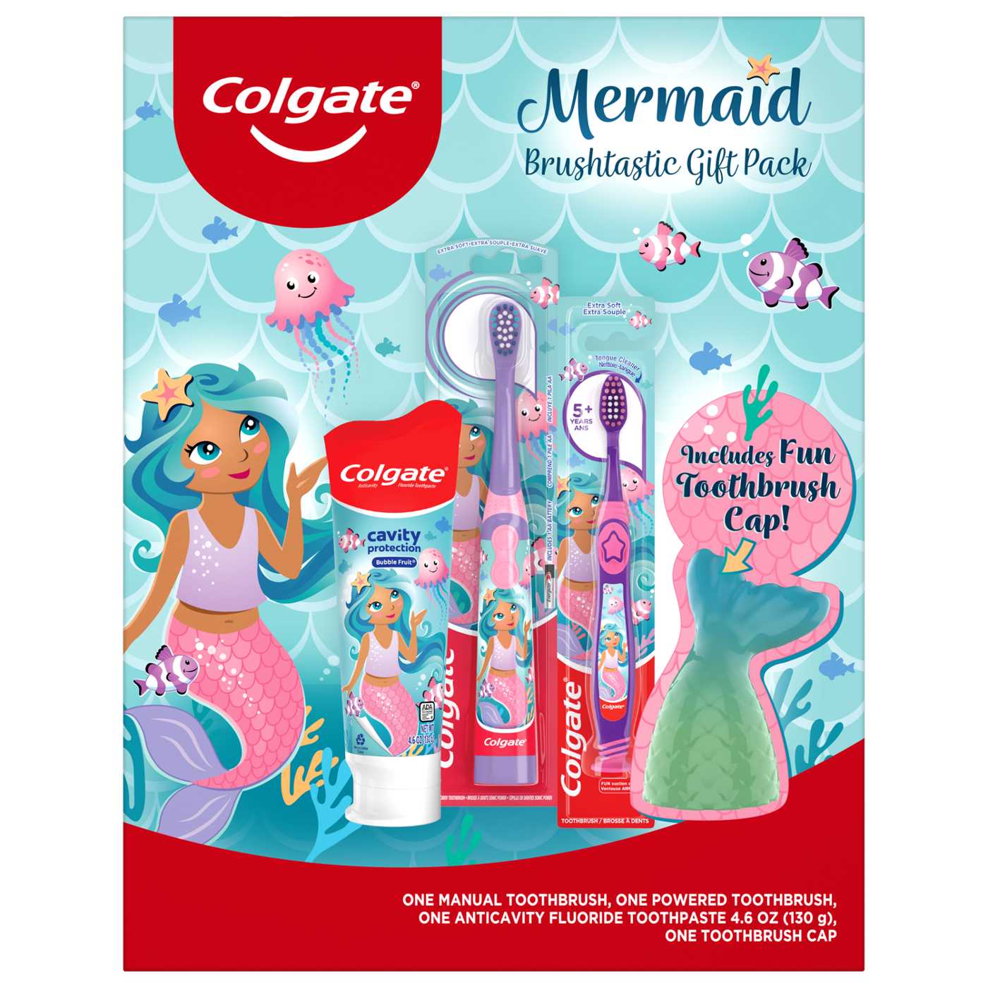 Colgate Kid's Mermaid Oral Care Gift Set - Shop Toothbrushes at H-E-B